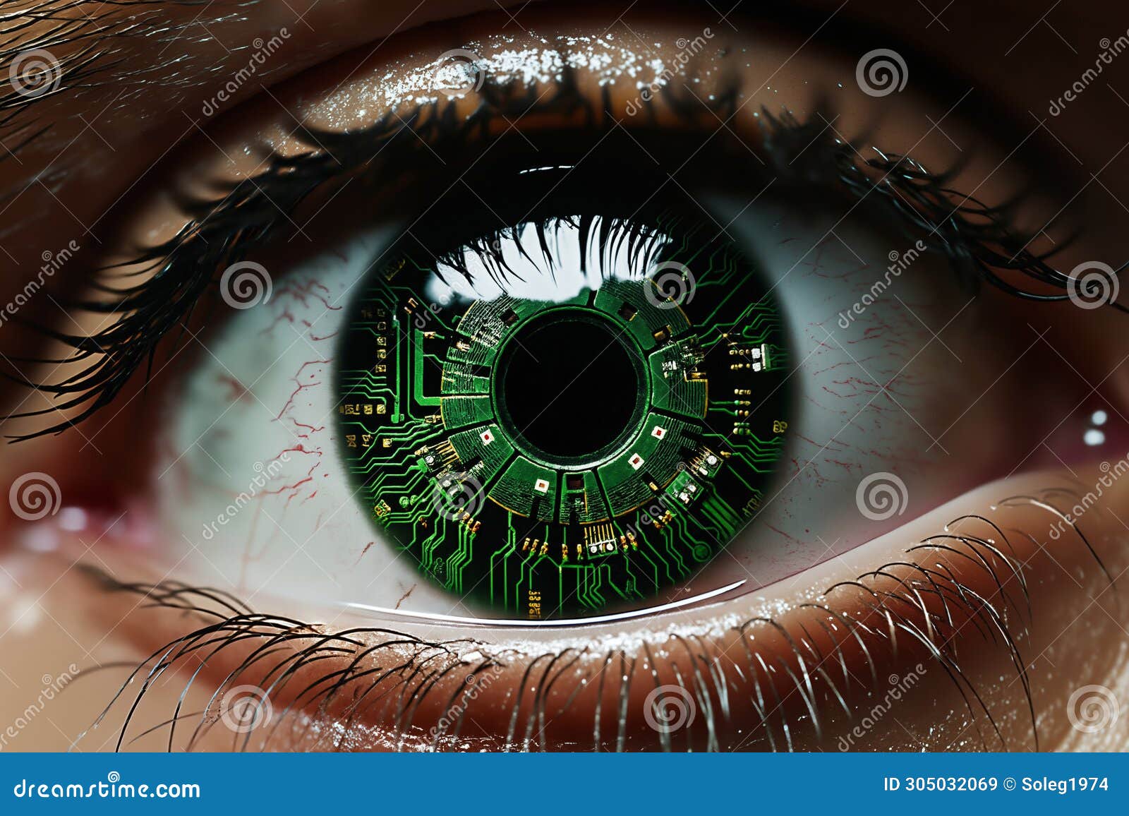 The Human Eye with an Implant in the Form of an Electronic Digital ...