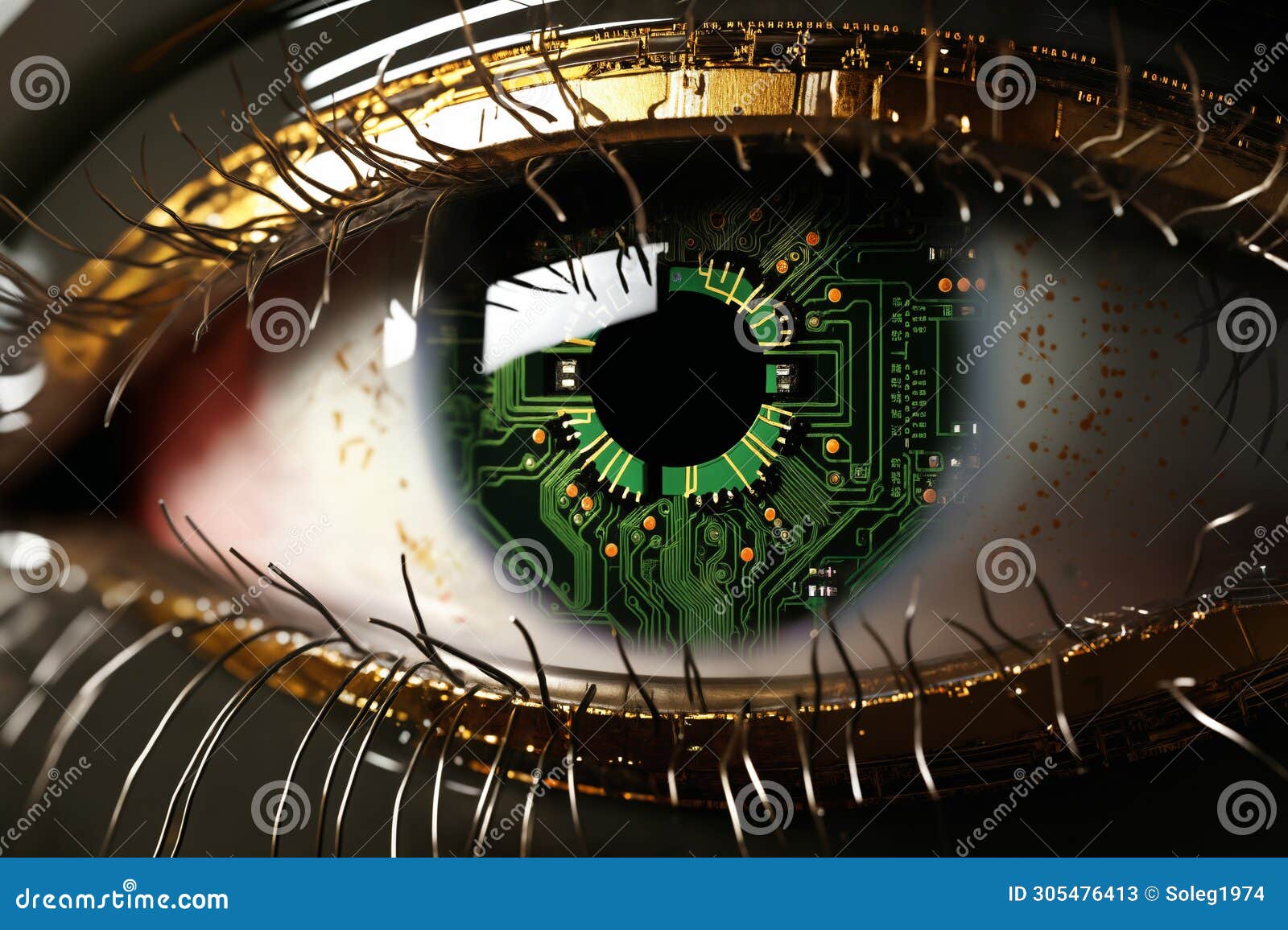 The Human Eye with an Implant in the Form of an Electronic Digital ...
