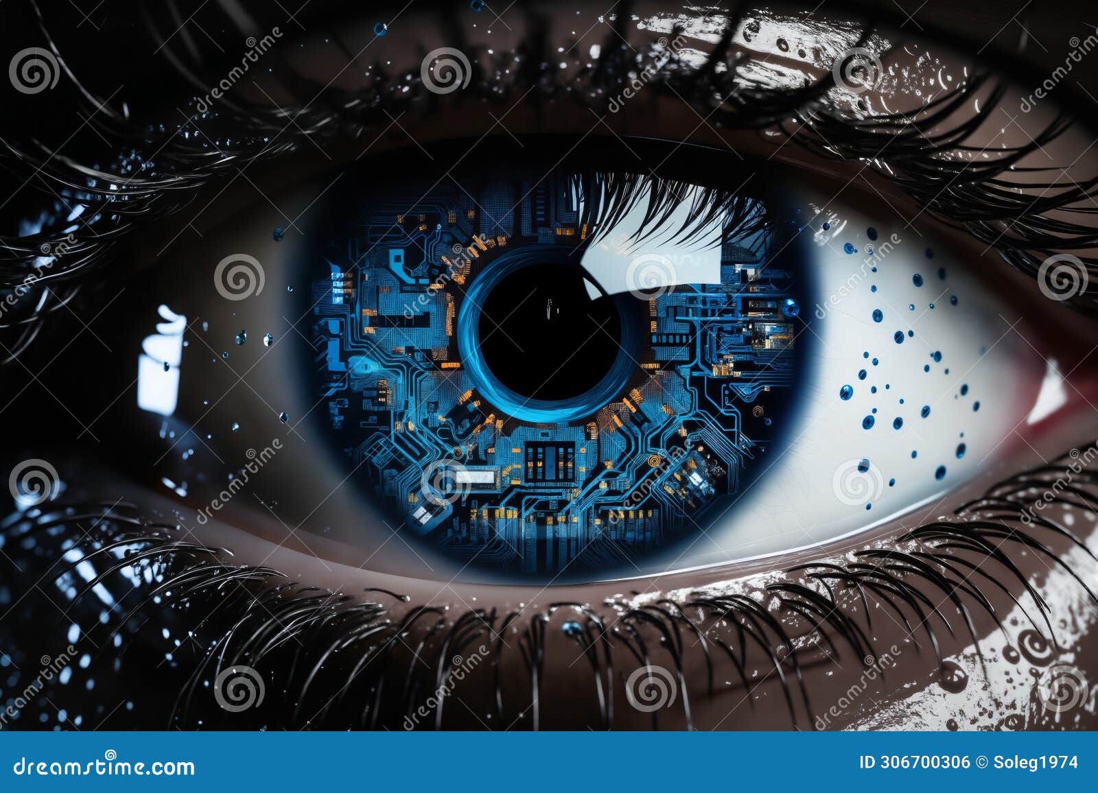 The Human Eye with an Implant in the Form of an Electronic Digital ...