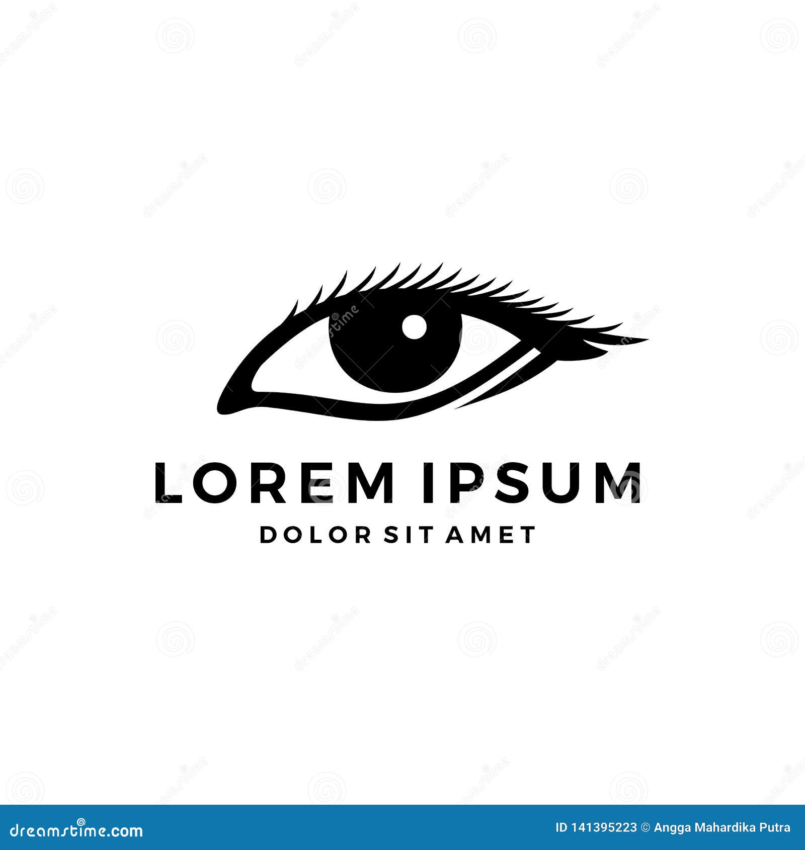 Human eye logo stock illustration. Illustration of symbol - 141395223