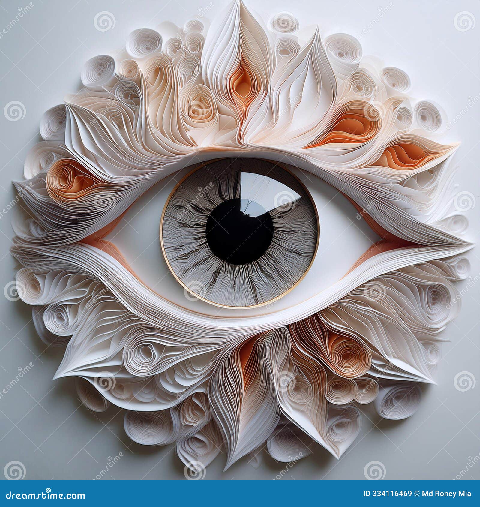 A human eye stock illustration. Illustration of style - 334116469