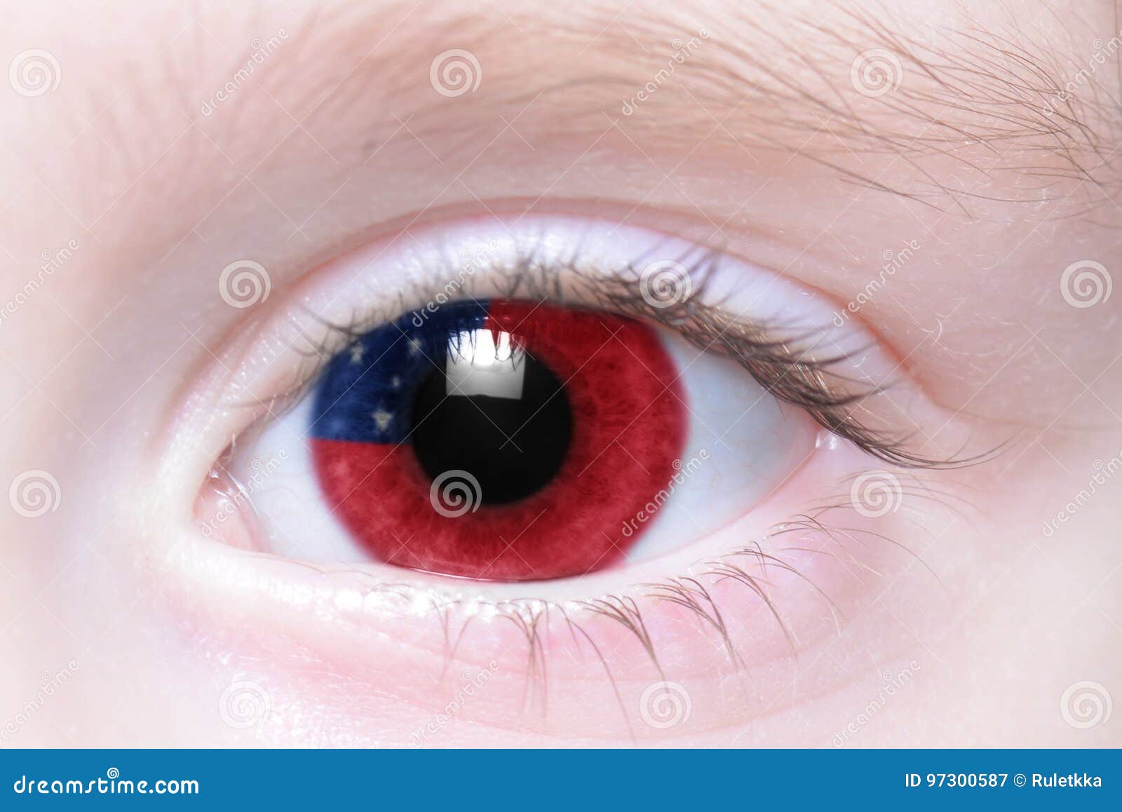 Human Eye with National Flag of Samoa Stock Image - Image of cool, nice ...