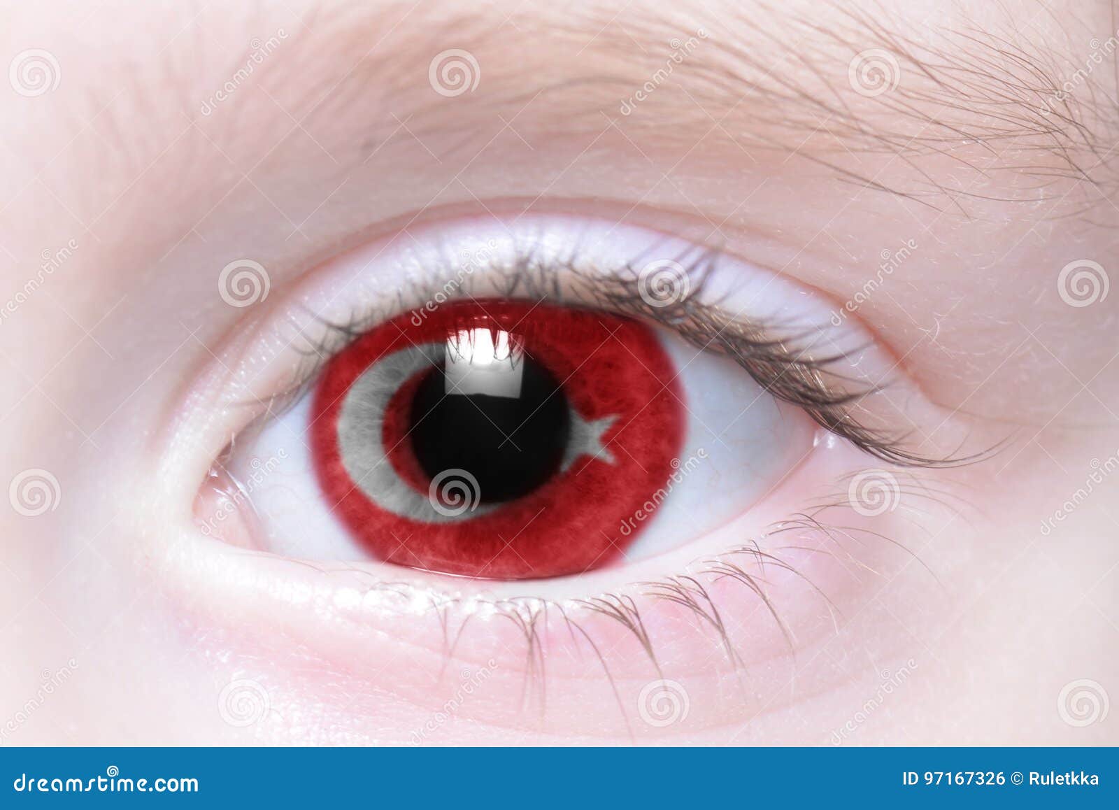 Human Eye with National Flag of Turkey Stock Photo - Image of nation ...