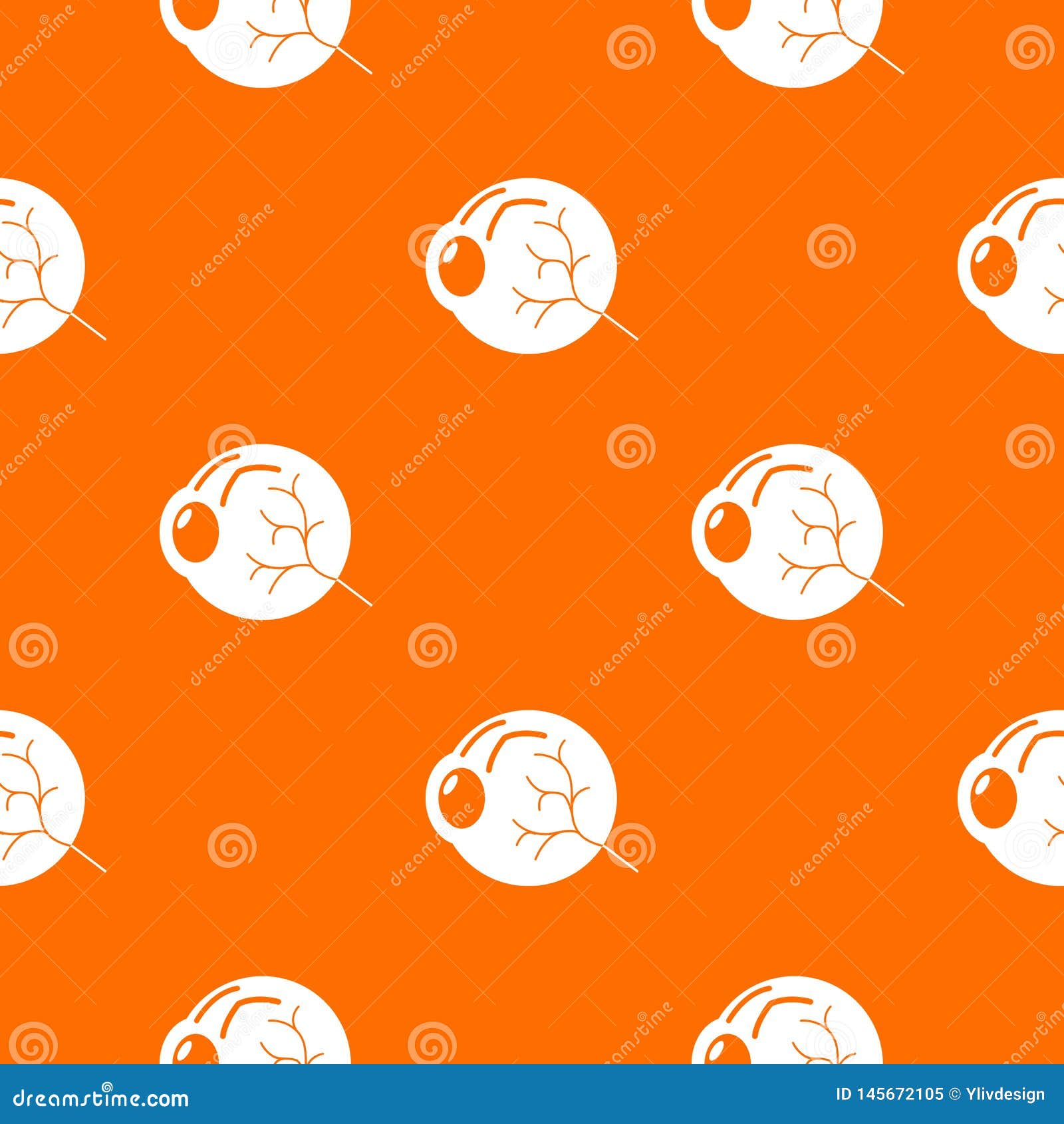 Human Eye Pattern Vector Orange Stock Vector - Illustration of anatomy ...
