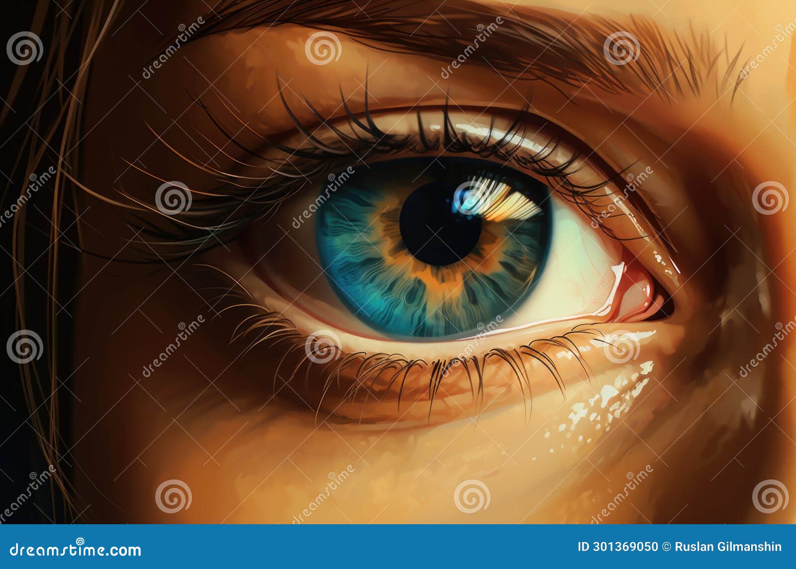 Human eye pupil close up stock photo. Image of eyelashes - 301369050