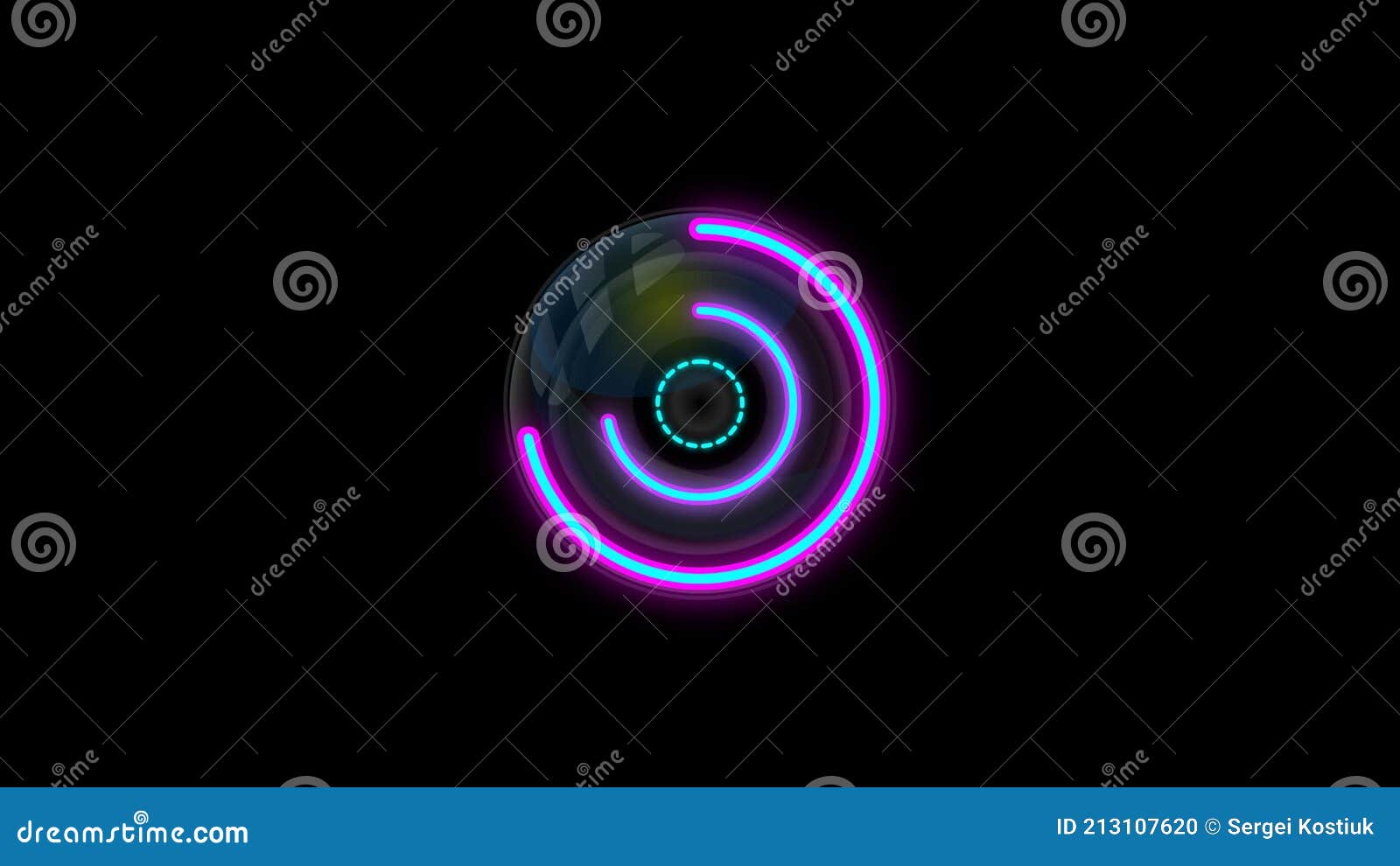 Human Eye Scan Technology Interface. Identification by the Retina of ...