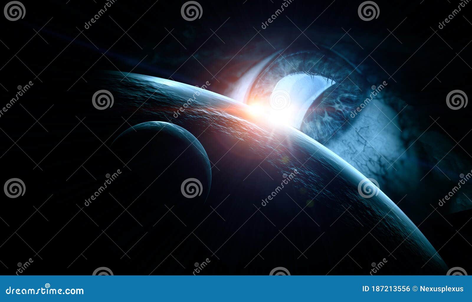 Human Eye and Space. Elements of this Image Furnished by NASA Stock ...