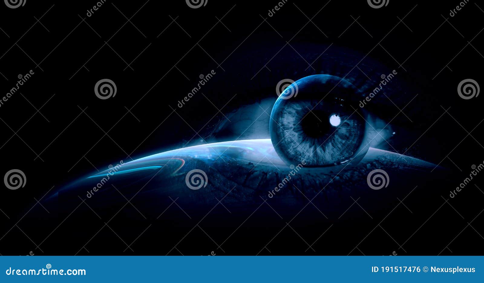 Human Eye and Space. Elements of this Image Furnished by NASA Stock ...