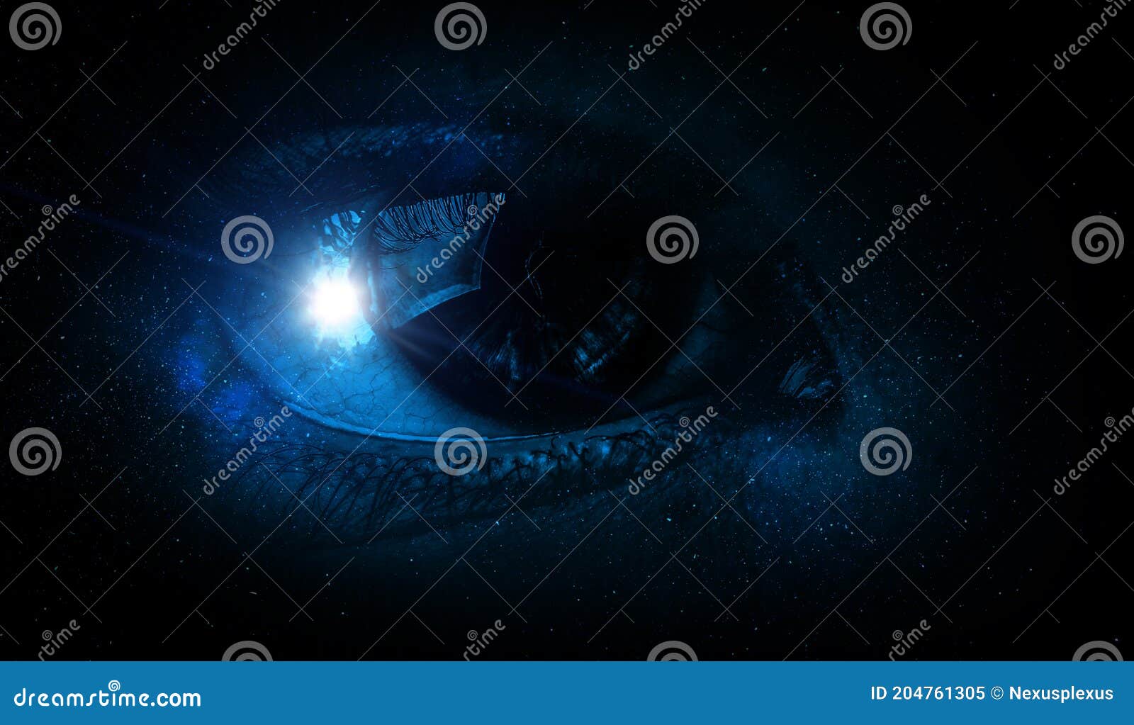 Human Eye and Space. Elements of this Image Furnished by NASA Stock ...