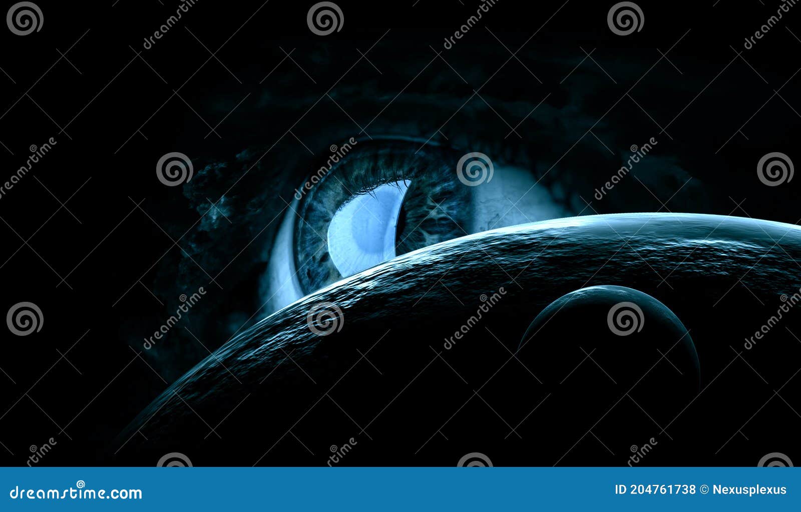 Human Eye and Space. Elements of this Image Furnished by NASA Stock ...