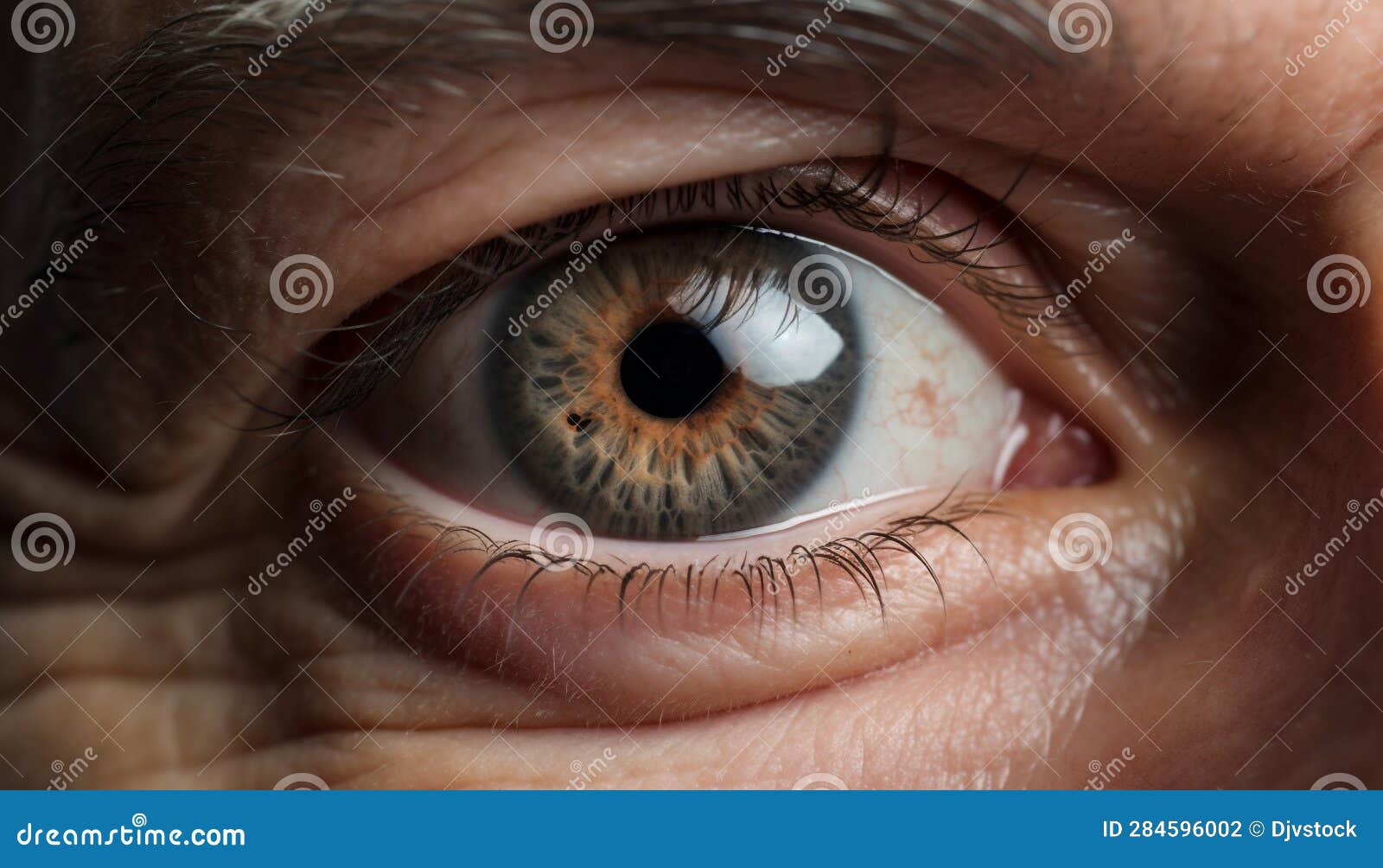 Human Eye Staring at Camera, Selective Focus on Iris and Eyelash ...