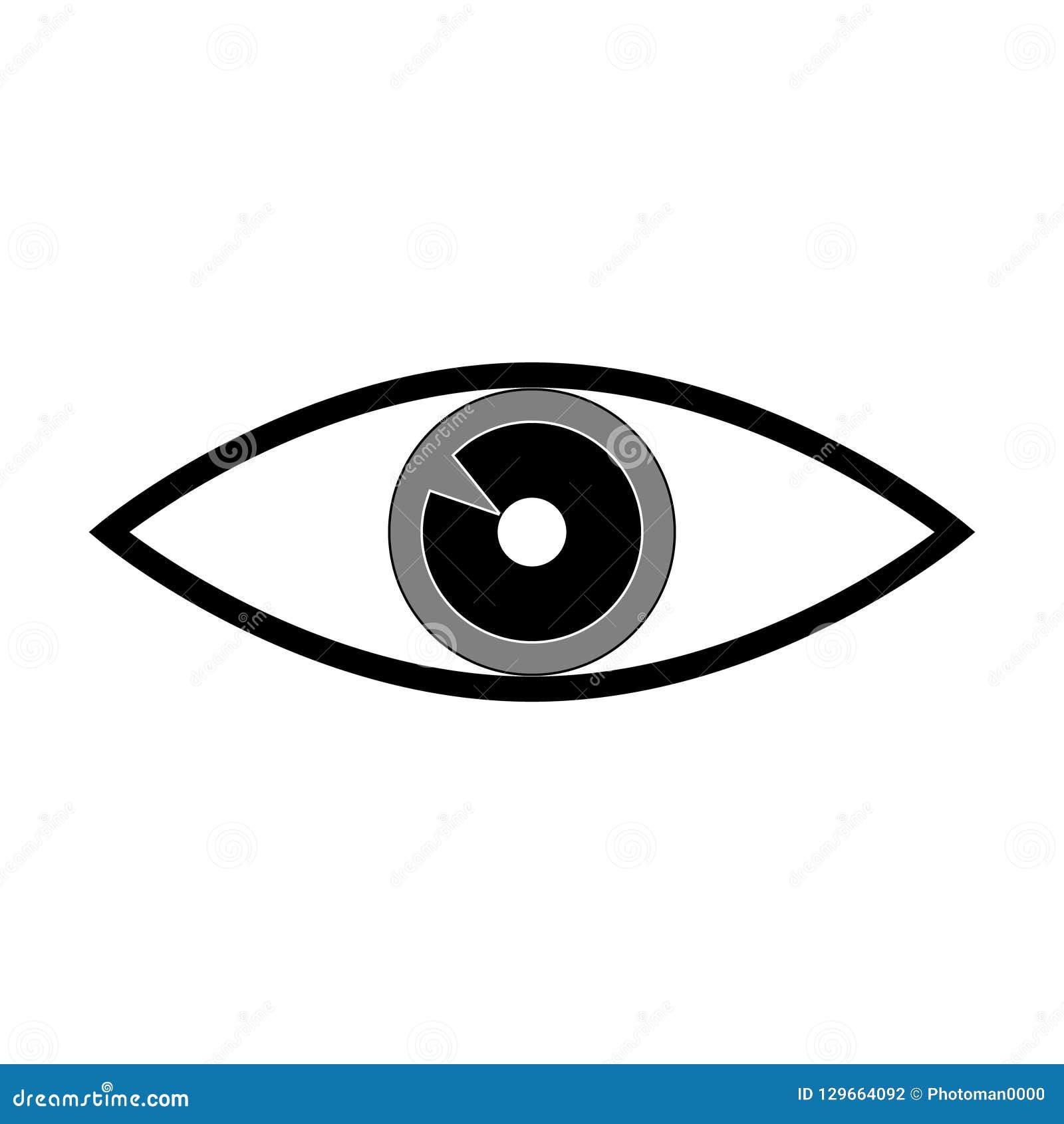 Human eye vector logo icon stock vector. Illustration of background ...