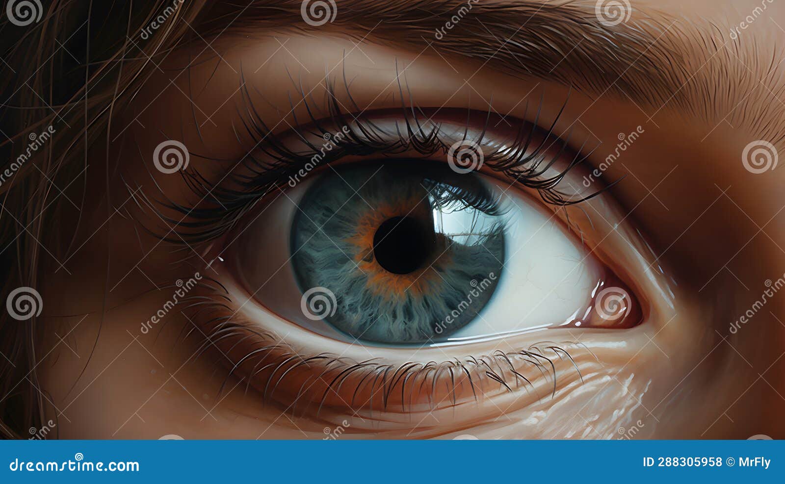 Human Eye, Vision, Clear Eyesight Stock Illustration - Illustration of ...