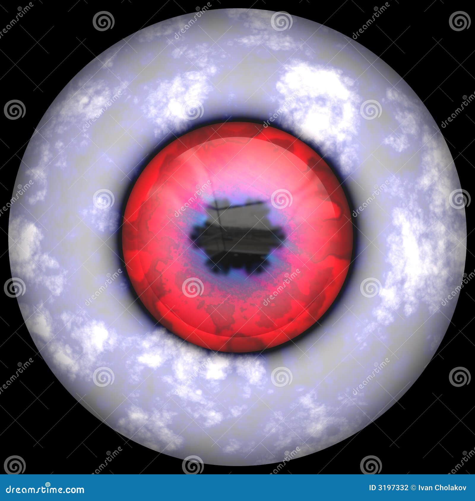 Human eyeball stock illustration. Illustration of black - 3197332