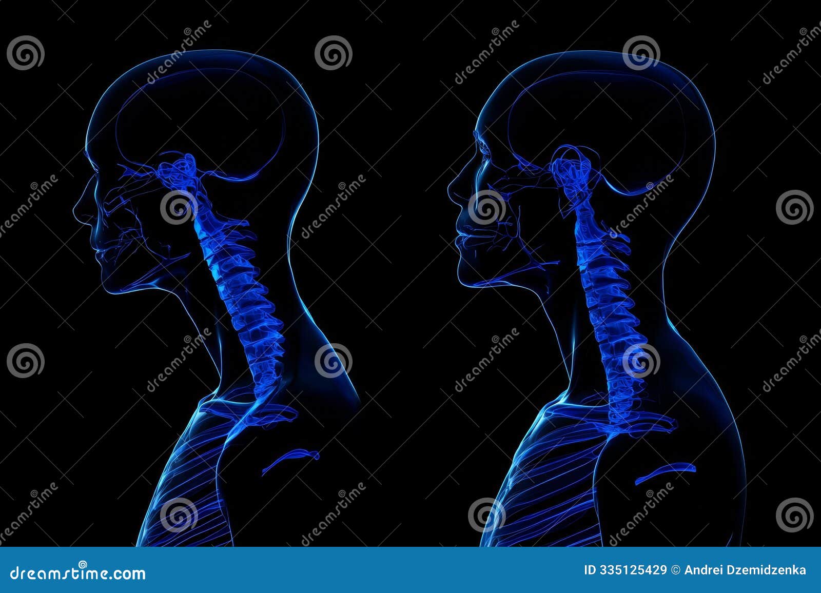 Human Face in Blue Colors, Generative AI Concept Stock Image - Image of ...
