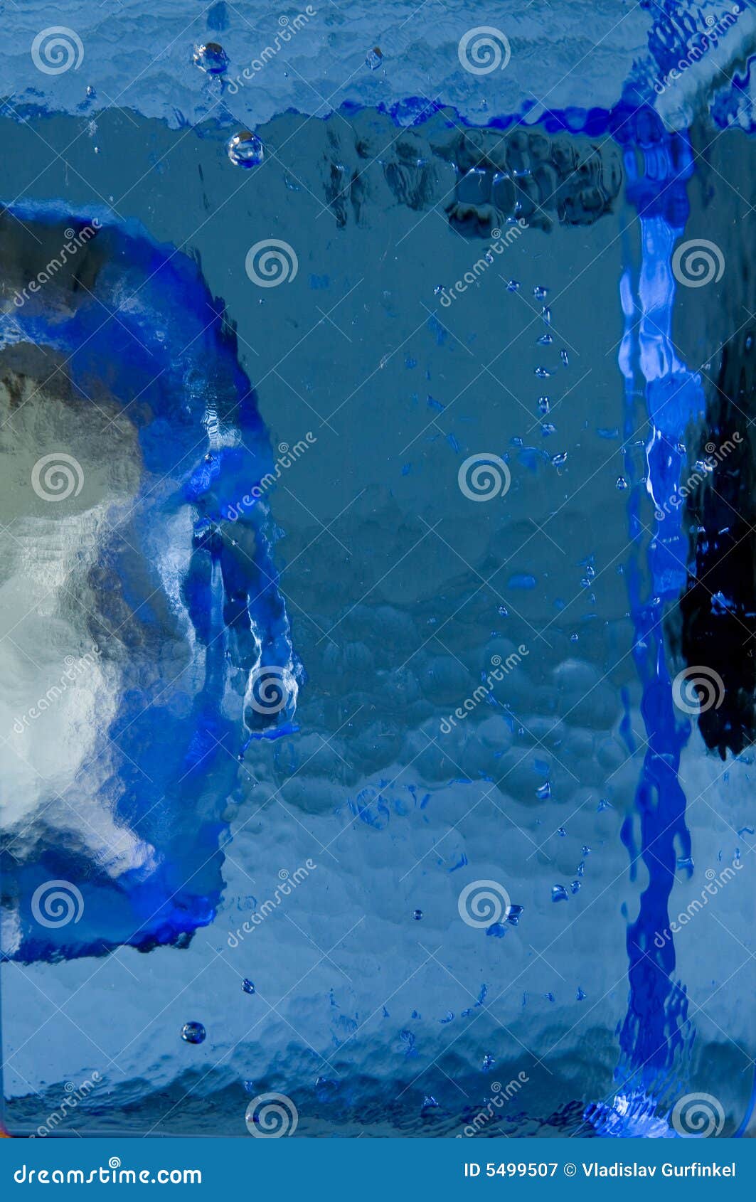 Human Face In Glass Block Picture. Image: 5499507