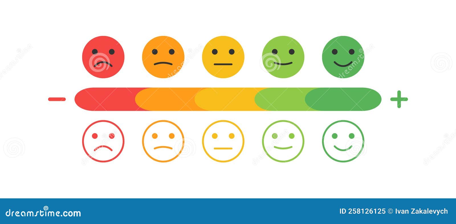 Human Face Icon. Feedback in Form of Emotions Symbol. Sign App Button ...
