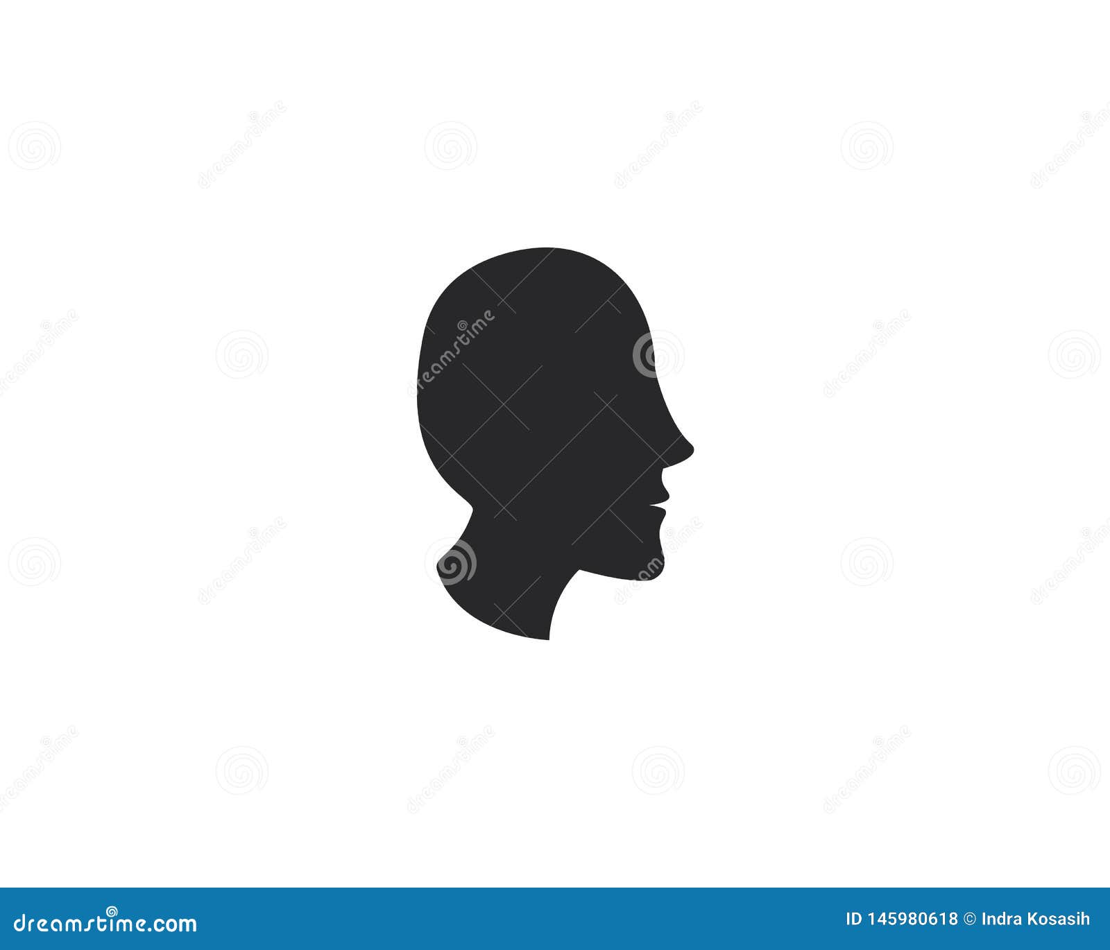 Human face icon template stock vector. Illustration of salon - 145980618