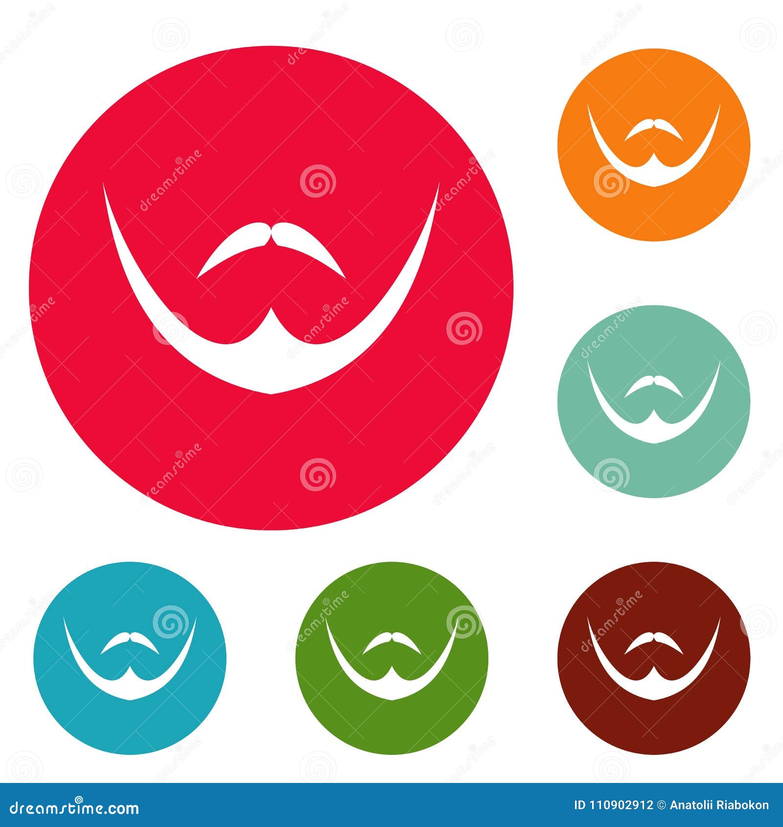 Human Face Icons Circle Set Vector Stock Vector - Illustration of ...