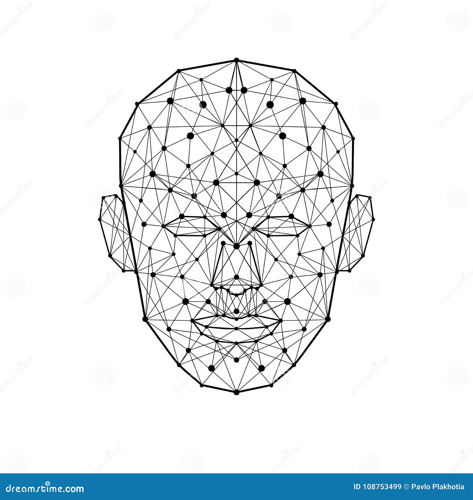 Polygon Wireframe Landscape Background Vector Illustration ...