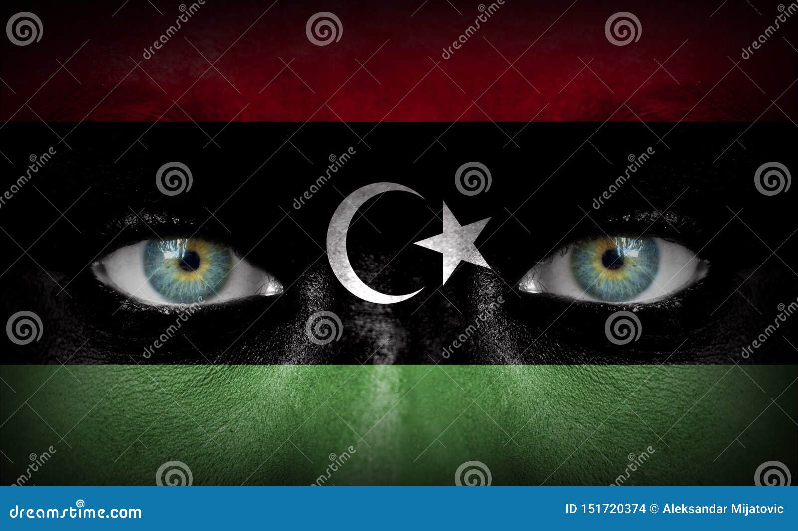 Face With Libyan Flag Royalty-Free Stock Photography | CartoonDealer ...
