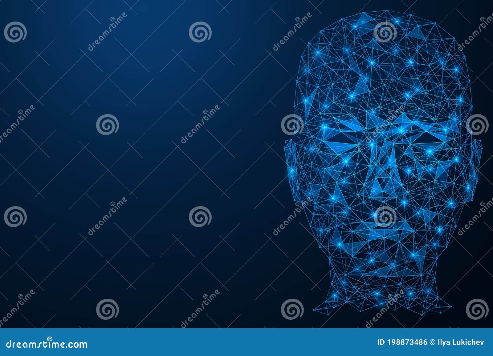 Human Face. Personal Identification Technology Stock Vector ...