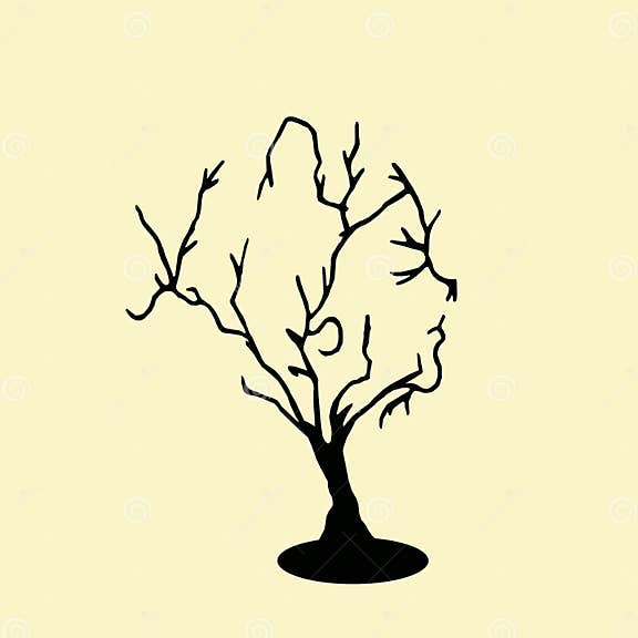 Human face in tree stock illustration. Illustration of human - 257801221