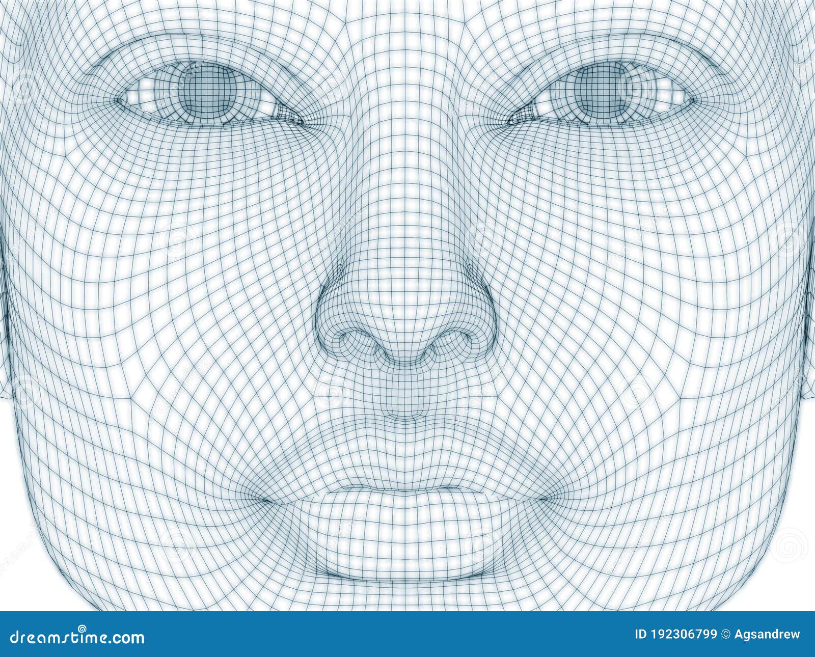 Human Face Wire Mesh stock illustration. Illustration of element ...