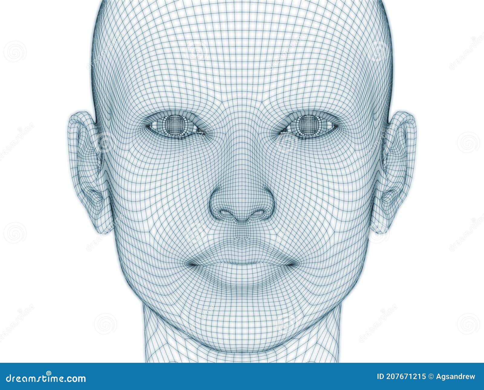 Human Face Wire Mesh stock illustration. Illustration of portrait ...