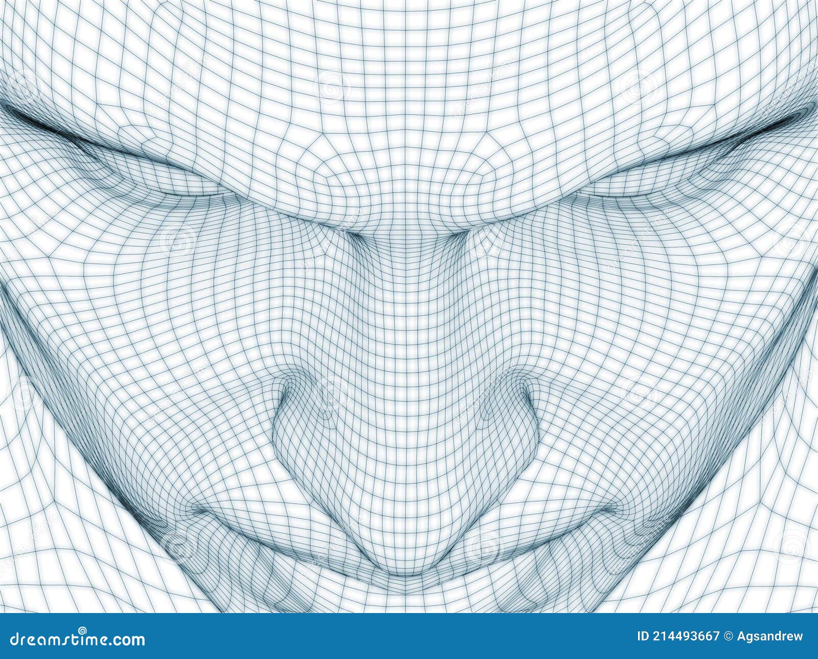 Human Face Wire Mesh stock illustration. Illustration of element ...