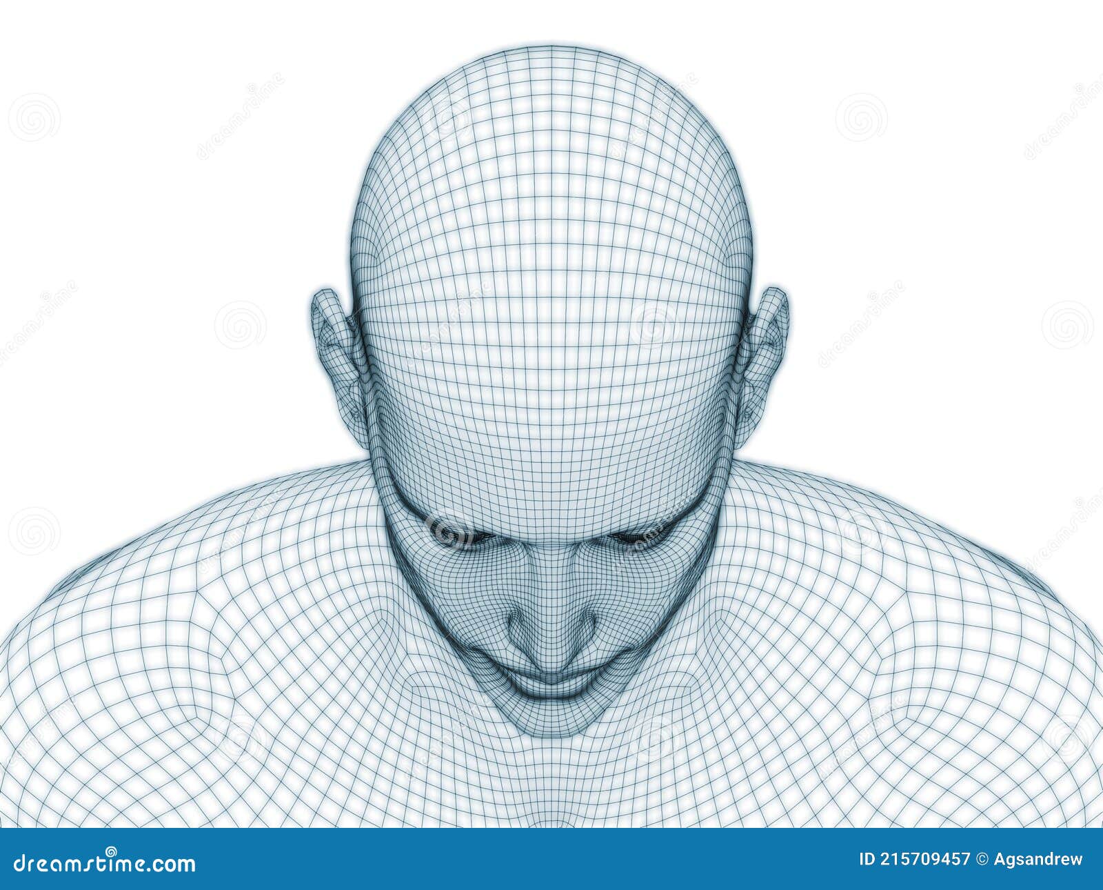 Human Face Wire Mesh stock illustration. Illustration of portrait ...