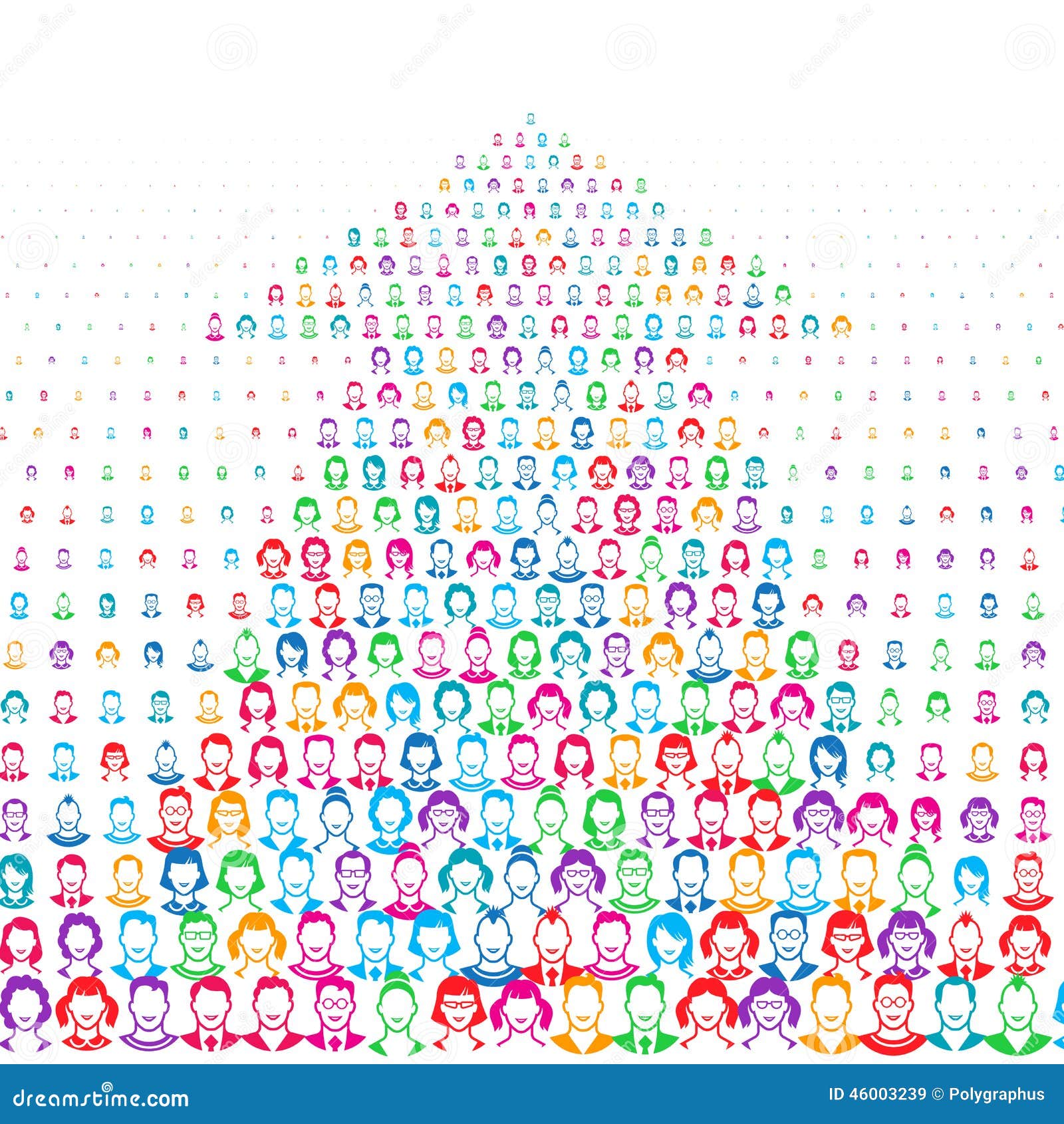 Human faces stock vector. Illustration of female, adult - 46003239