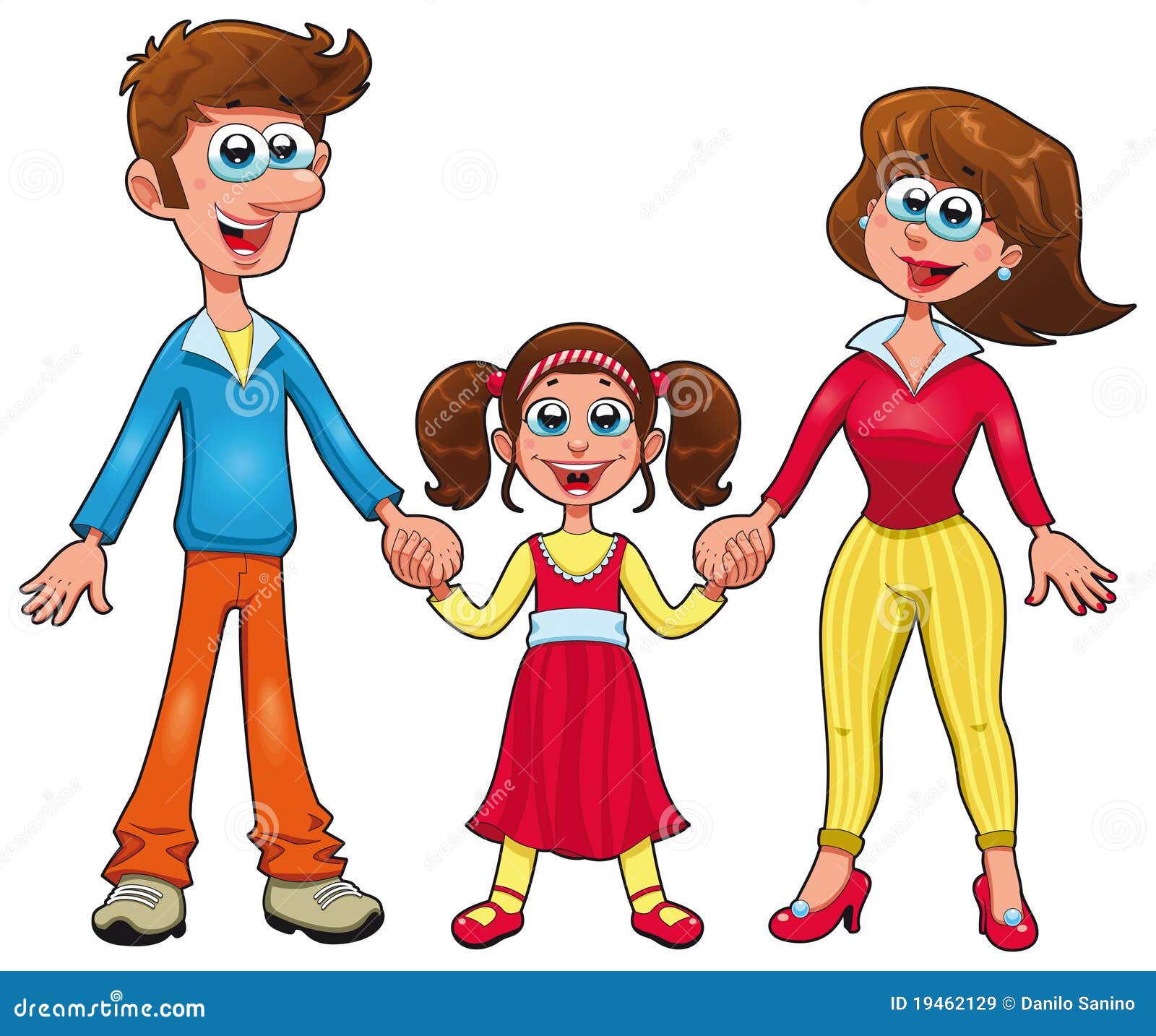 Human family. stock vector. Illustration of happy, love - 19462129