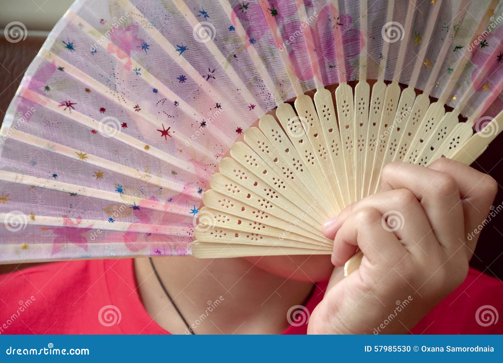 Human with fan stock photo. Image of close, hand, dodge - 57985530