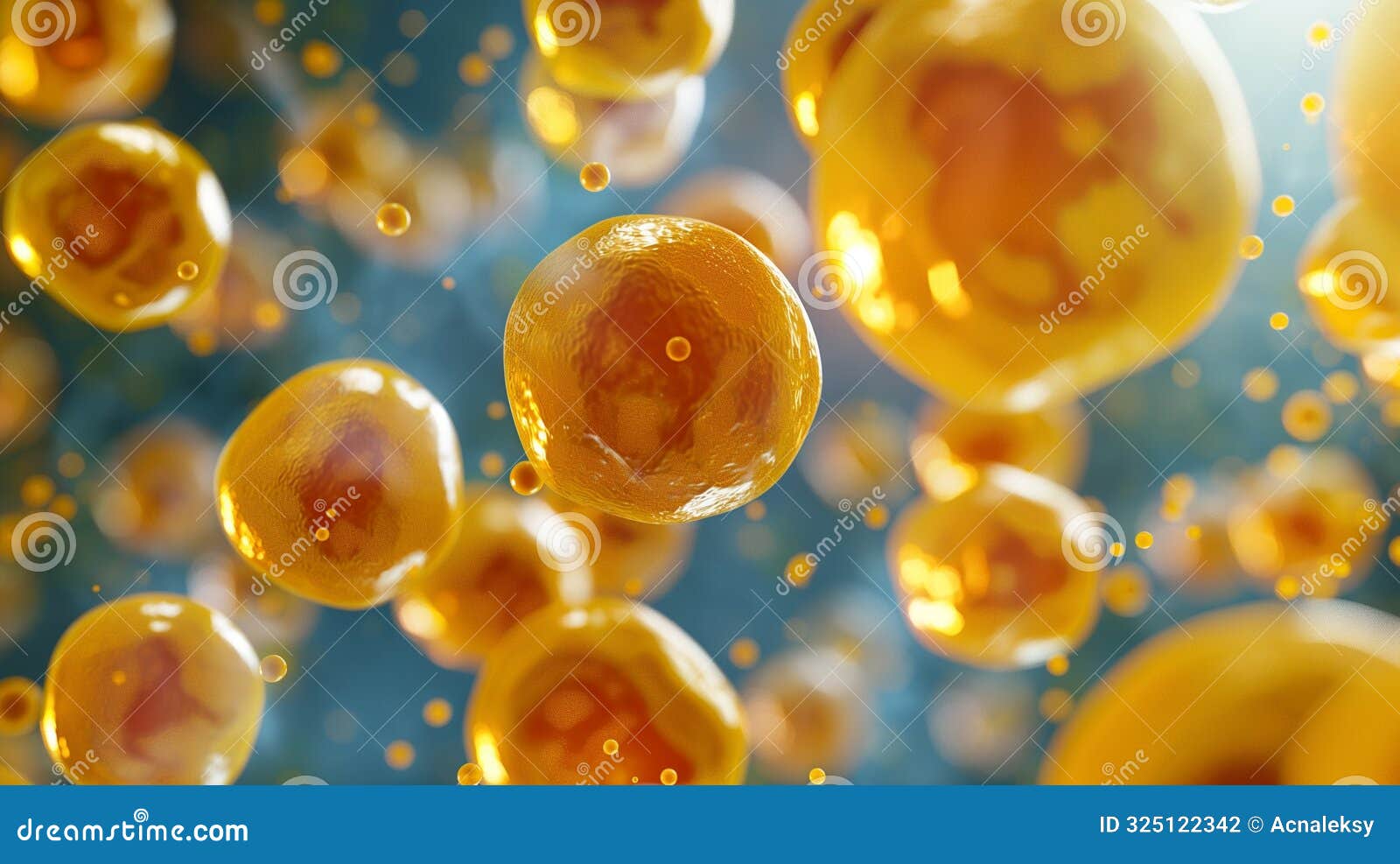 Human Fat Body Tissue Under Microscope View for Physiology Education ...