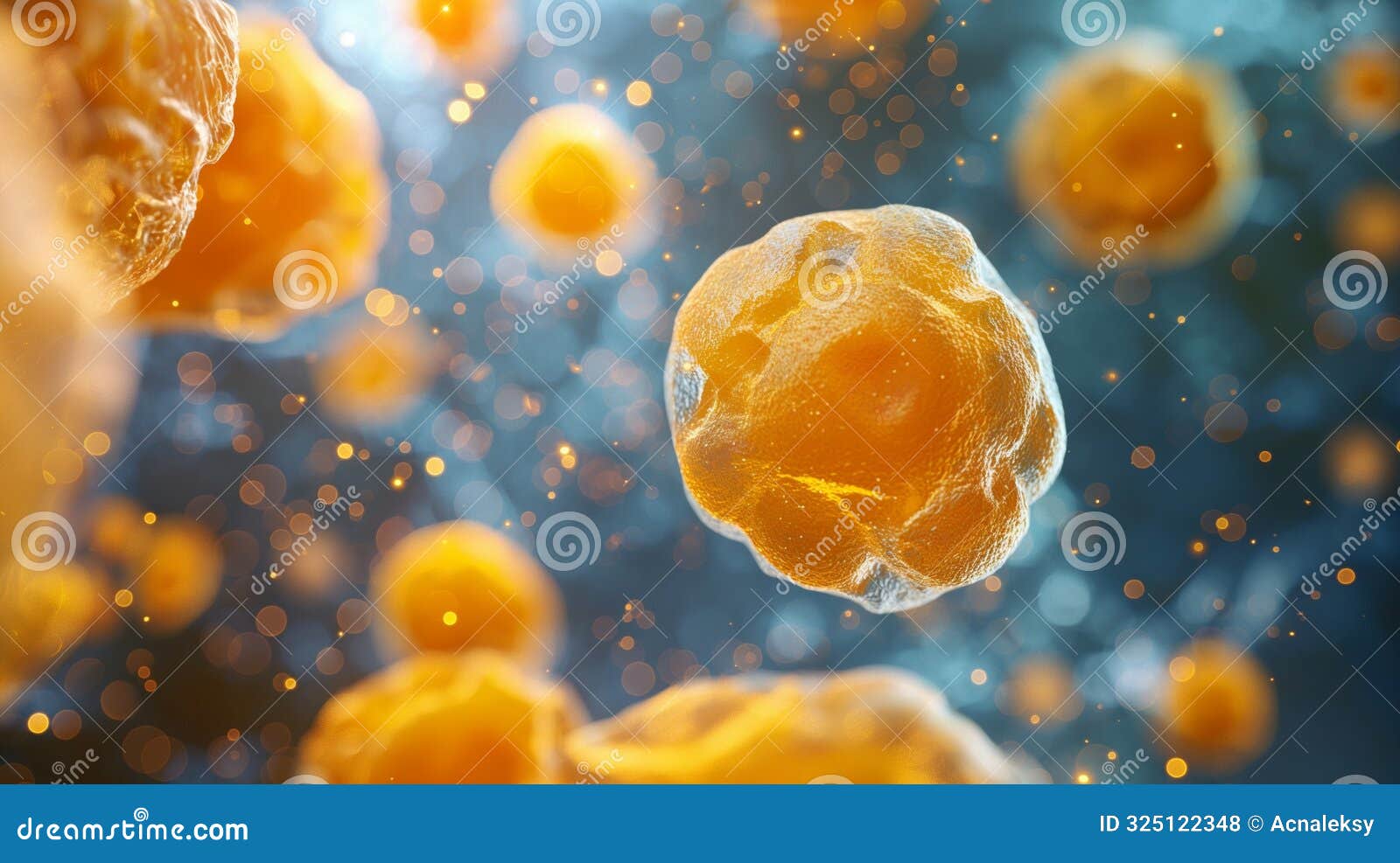 Human Fat Body Tissue Under Microscope View for Physiology Education ...