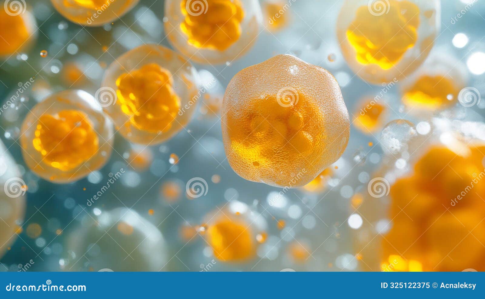 Human Fat Body Tissue Under Microscope View for Physiology Education ...