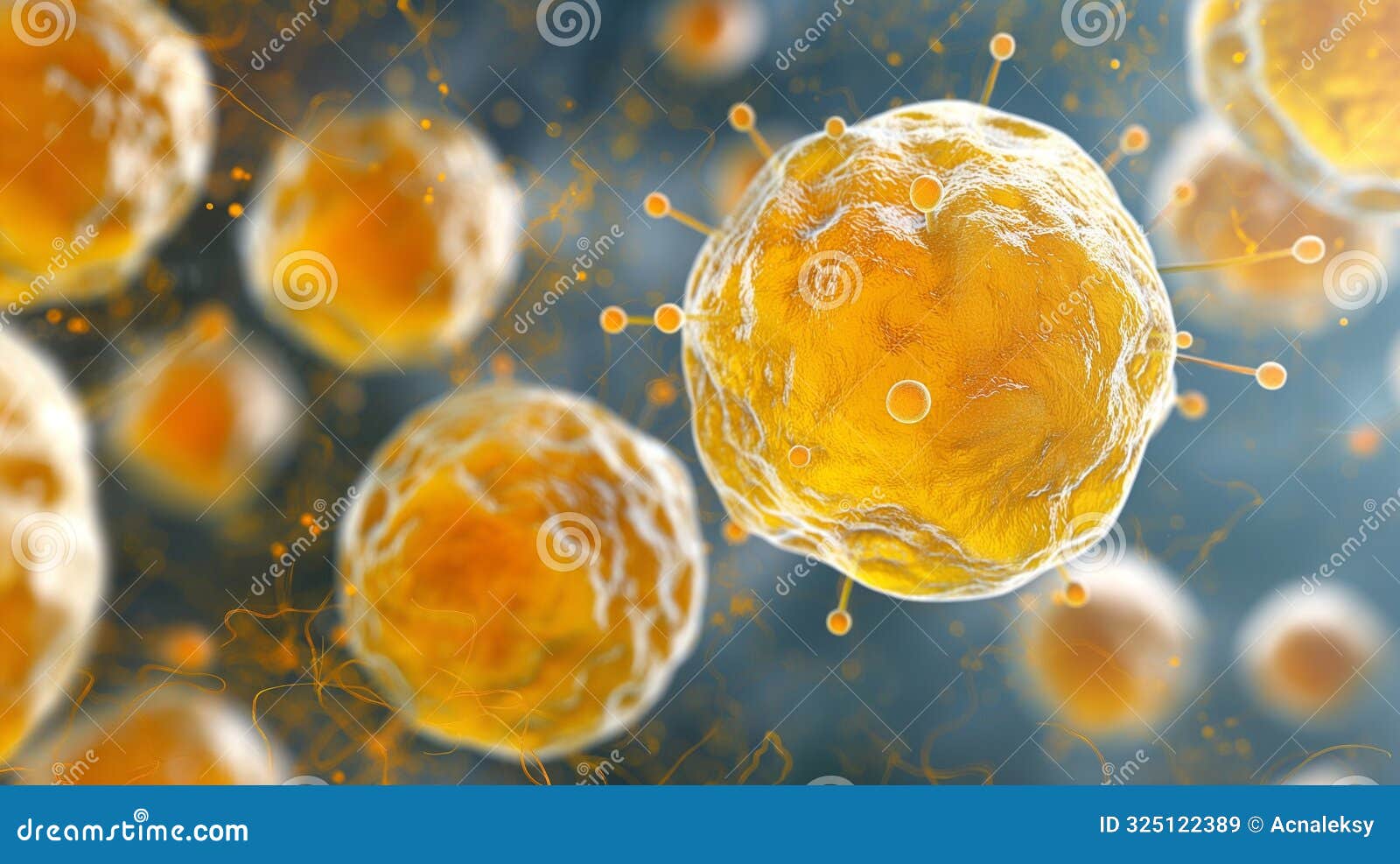 Human Fat Body Tissue Under Microscope View for Physiology Education ...