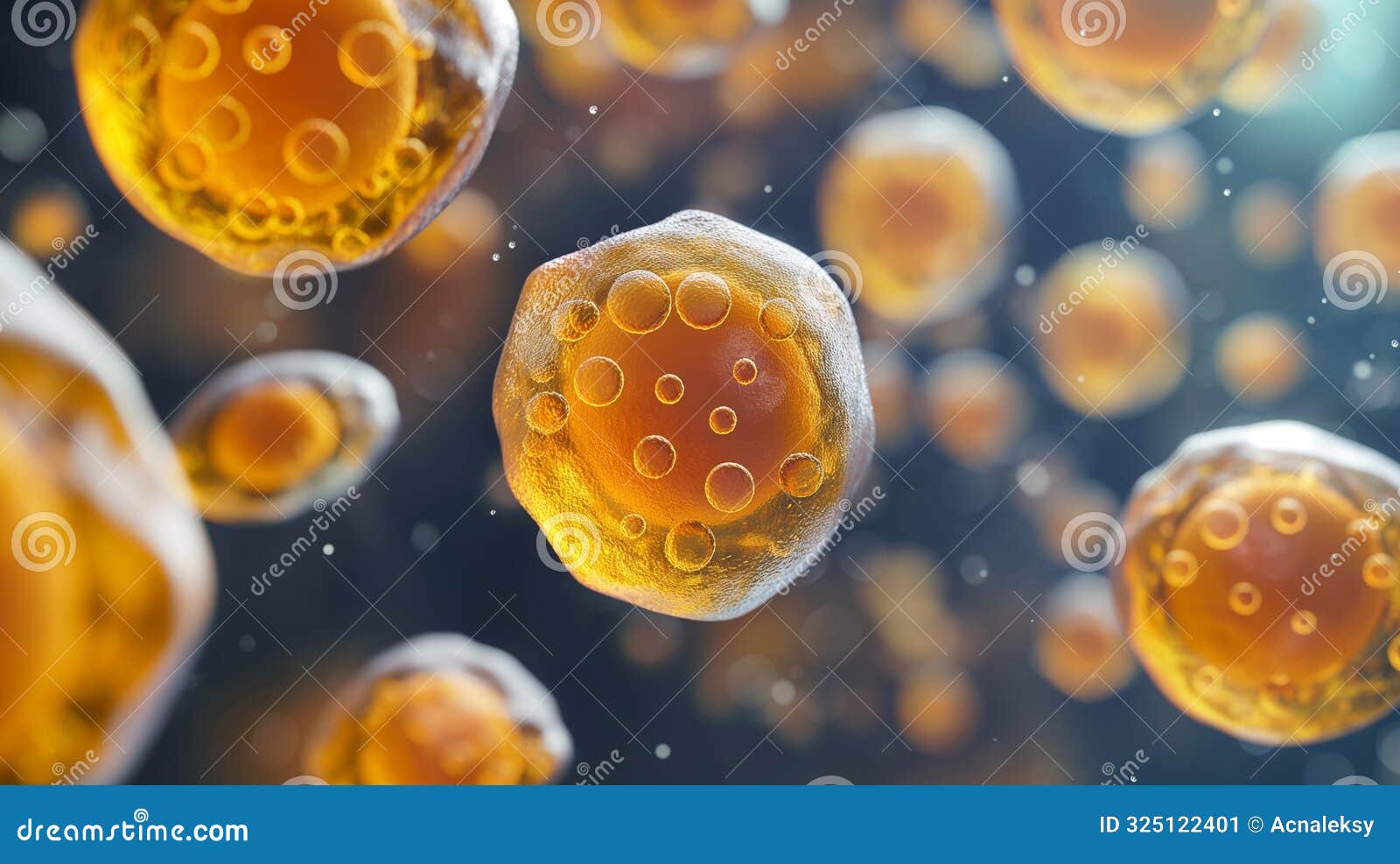 Human Fat Body Tissue Under Microscope View for Physiology Education ...