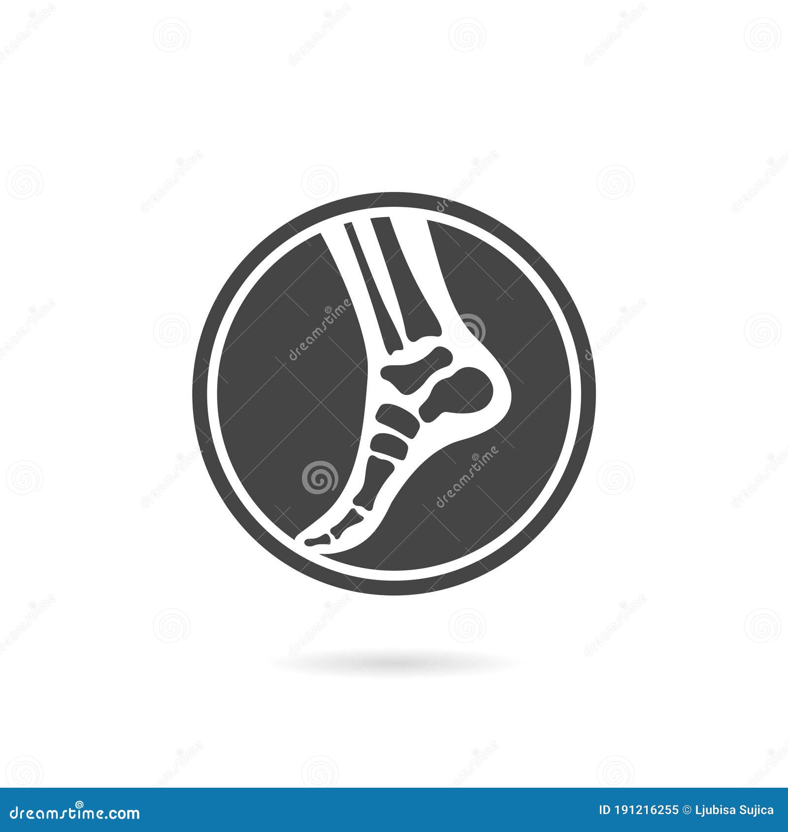 Human Feet Icon with Shadow Stock Illustration - Illustration of beauty ...