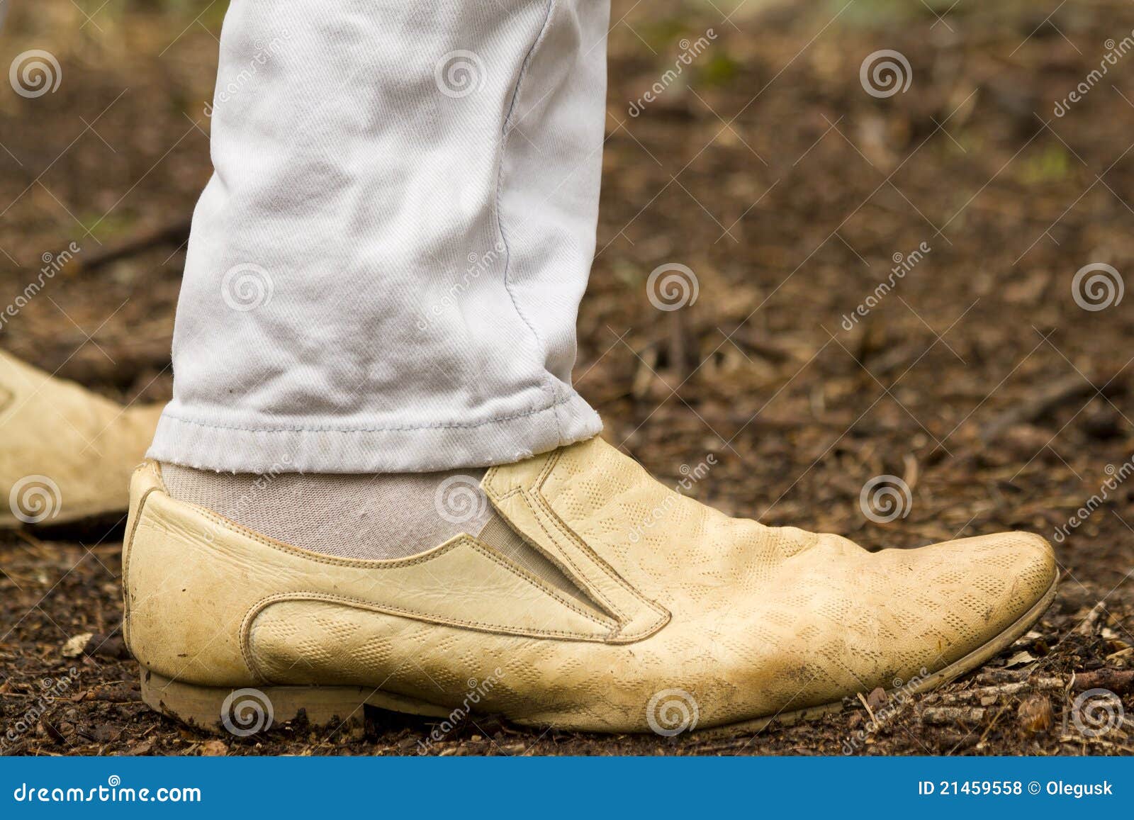 Human feet leather boots stock photo. Image of feet, pants - 21459558