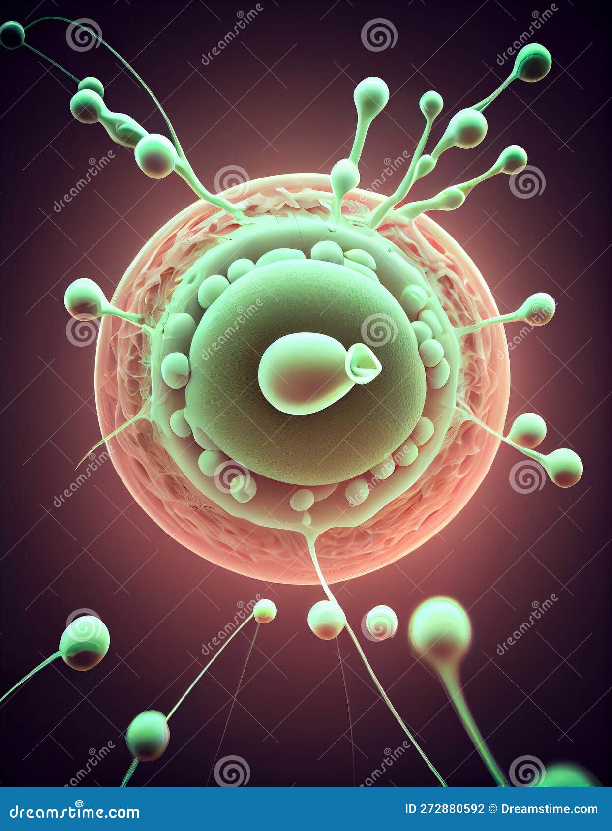 Human Fertilization Concept, Created with Generative AI Stock ...