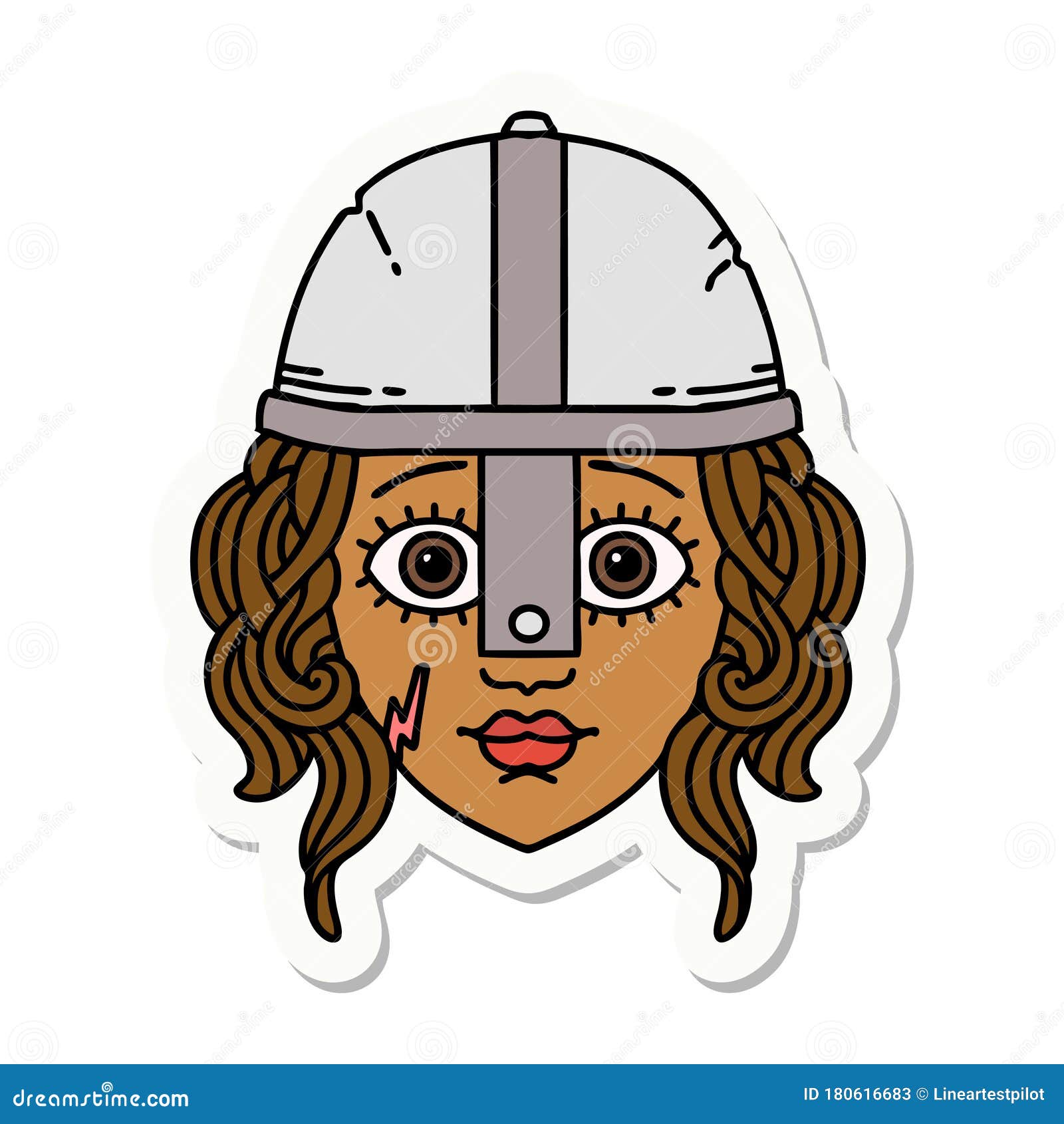 Human Fighter Sticker for Role Play Game Stock Vector - Illustration of ...