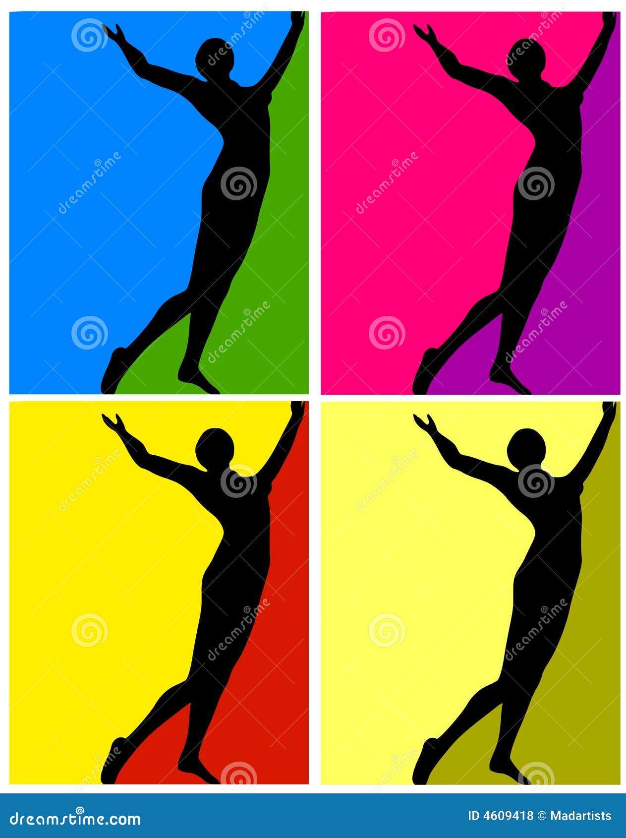 Human Figure Colourful Backgrounds Stock Illustration - Illustration of ...