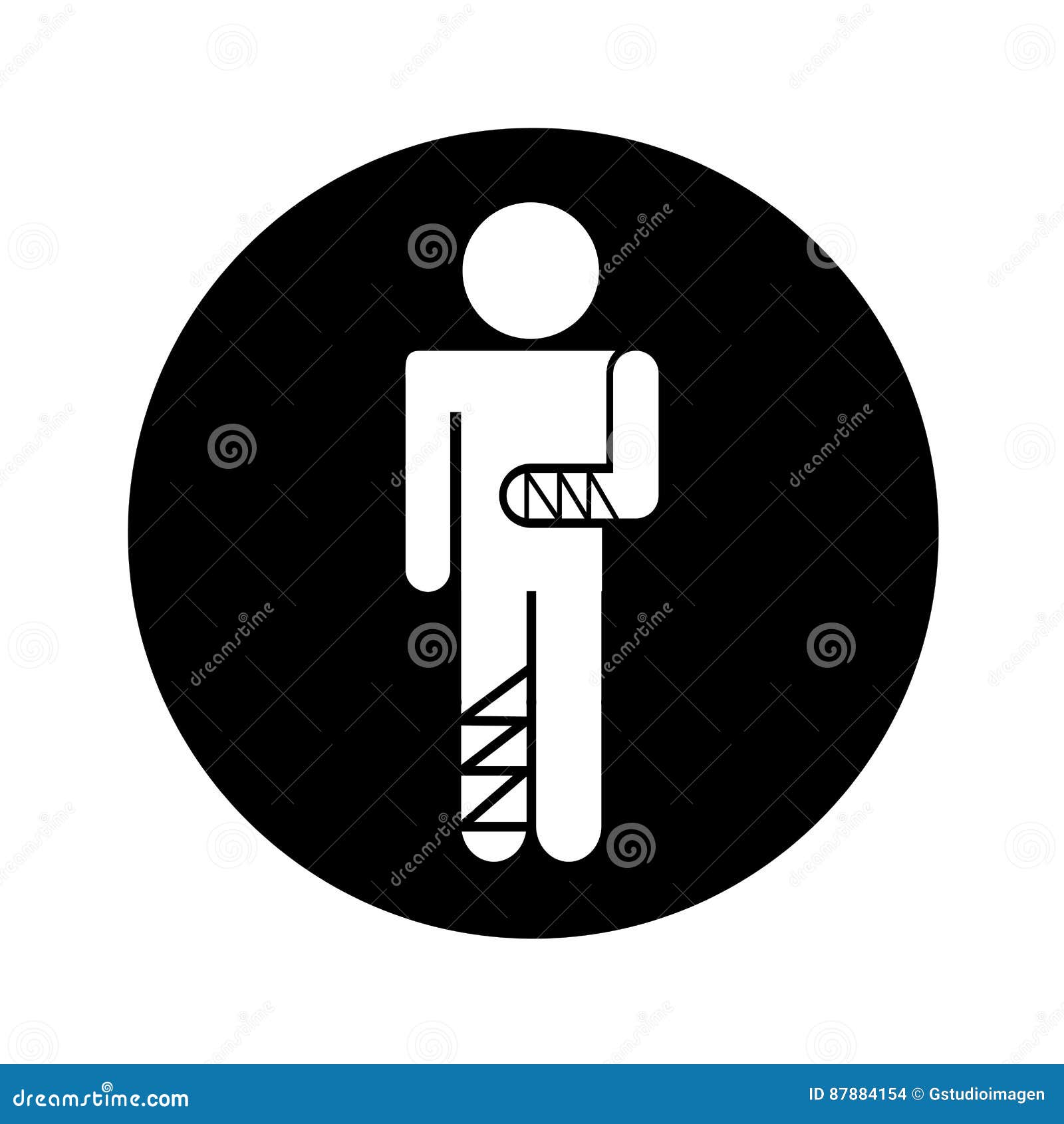 Human Figure with Fractures Stock Vector - Illustration of fracture ...