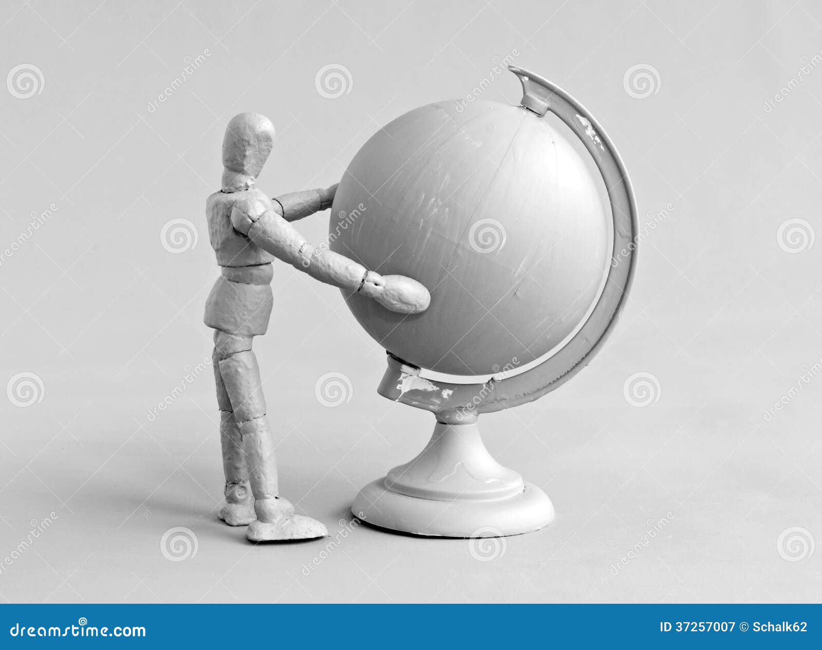 Human figure and globe stock image. Image of global, figure - 37257007