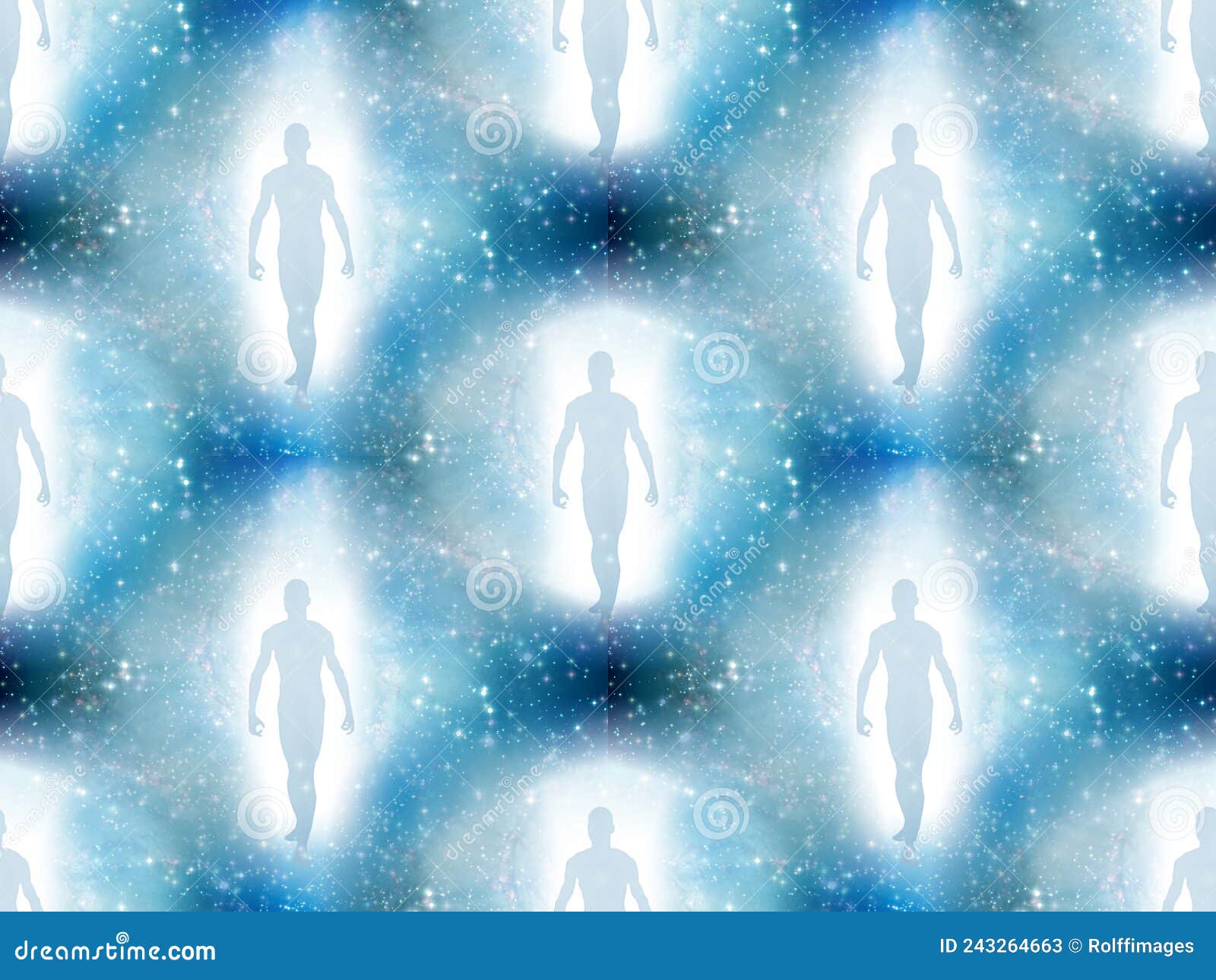 Human figure in light stock illustration. Illustration of conceptual ...