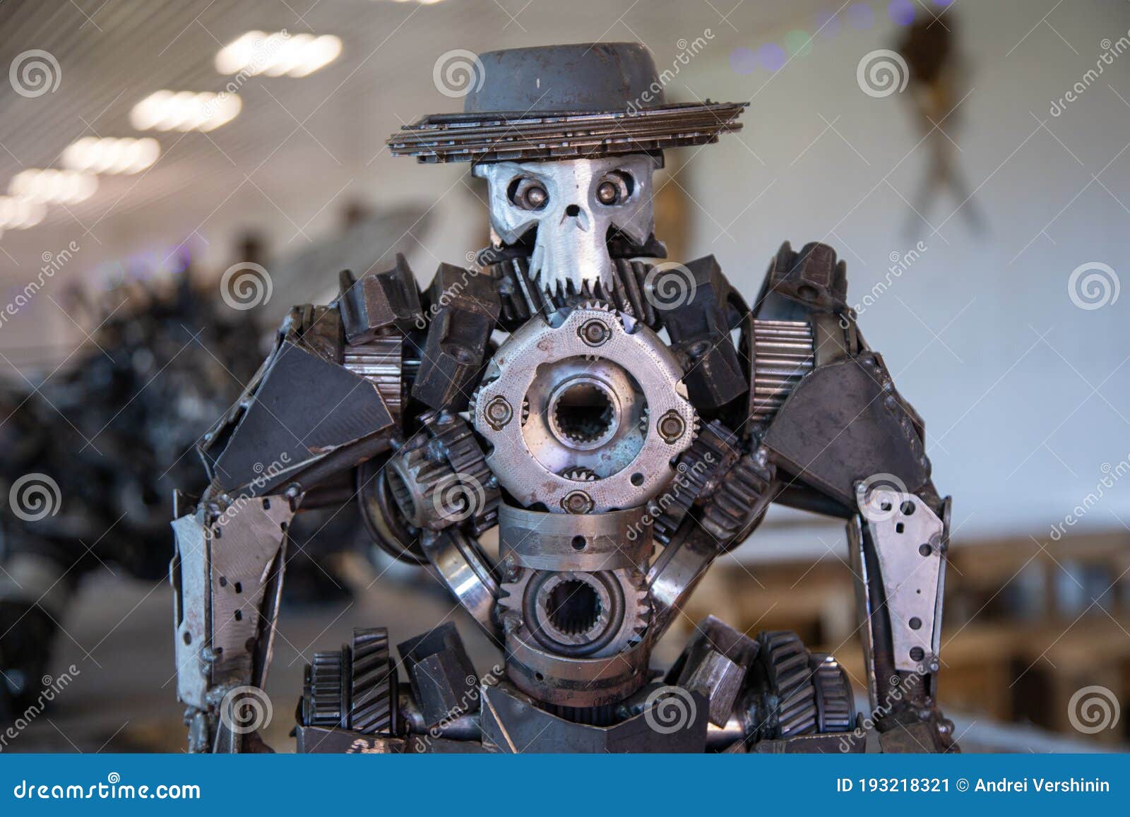 Figure of a Man Made by Electric Welding Editorial Photo - Image of ...