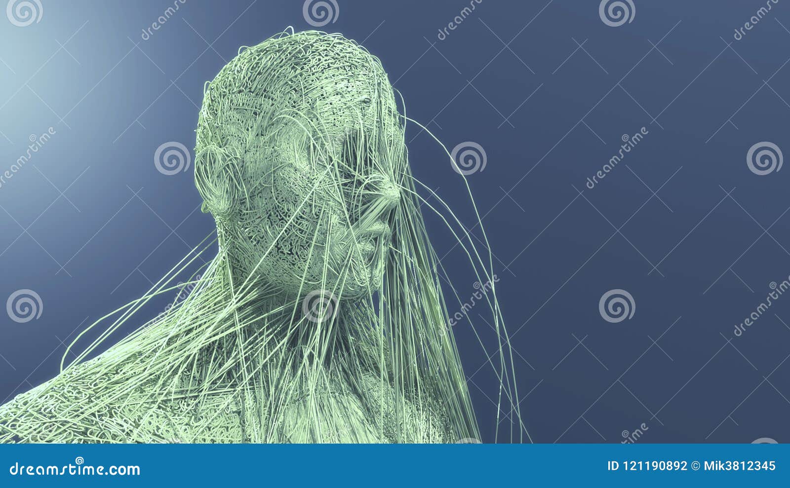 Human Figure Made with Lines Stock Illustration - Illustration of ...