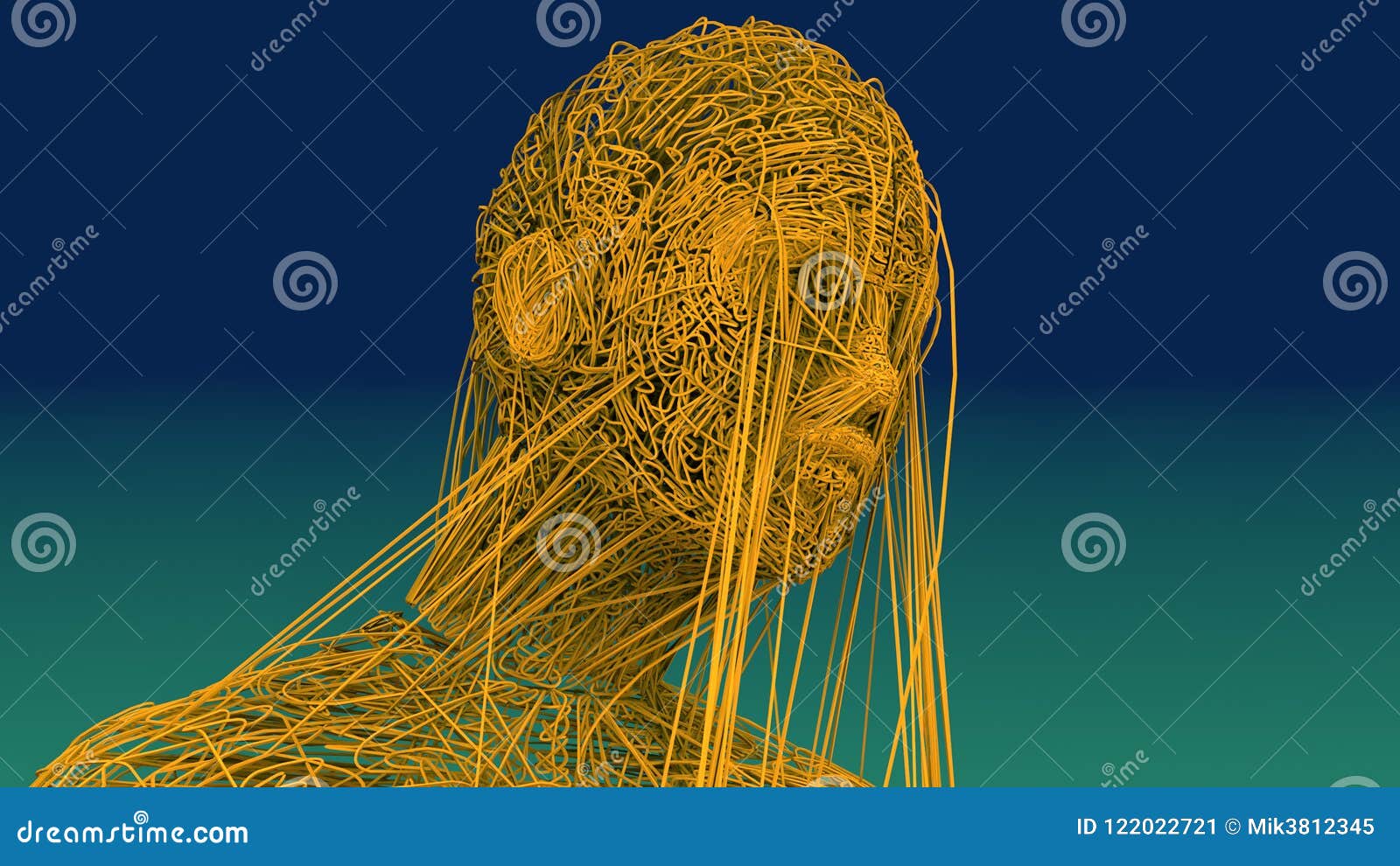 Human Figure Made with Lines Stock Illustration - Illustration of ...